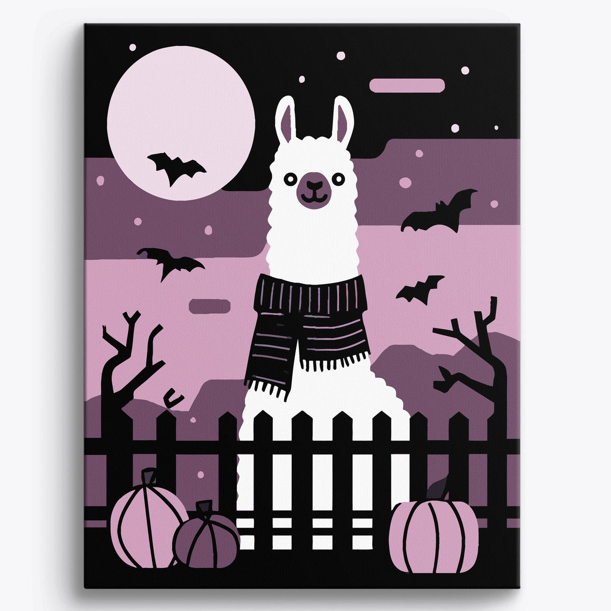 Fence Peek Llama | Paint by Numbers Kit by Craftoria