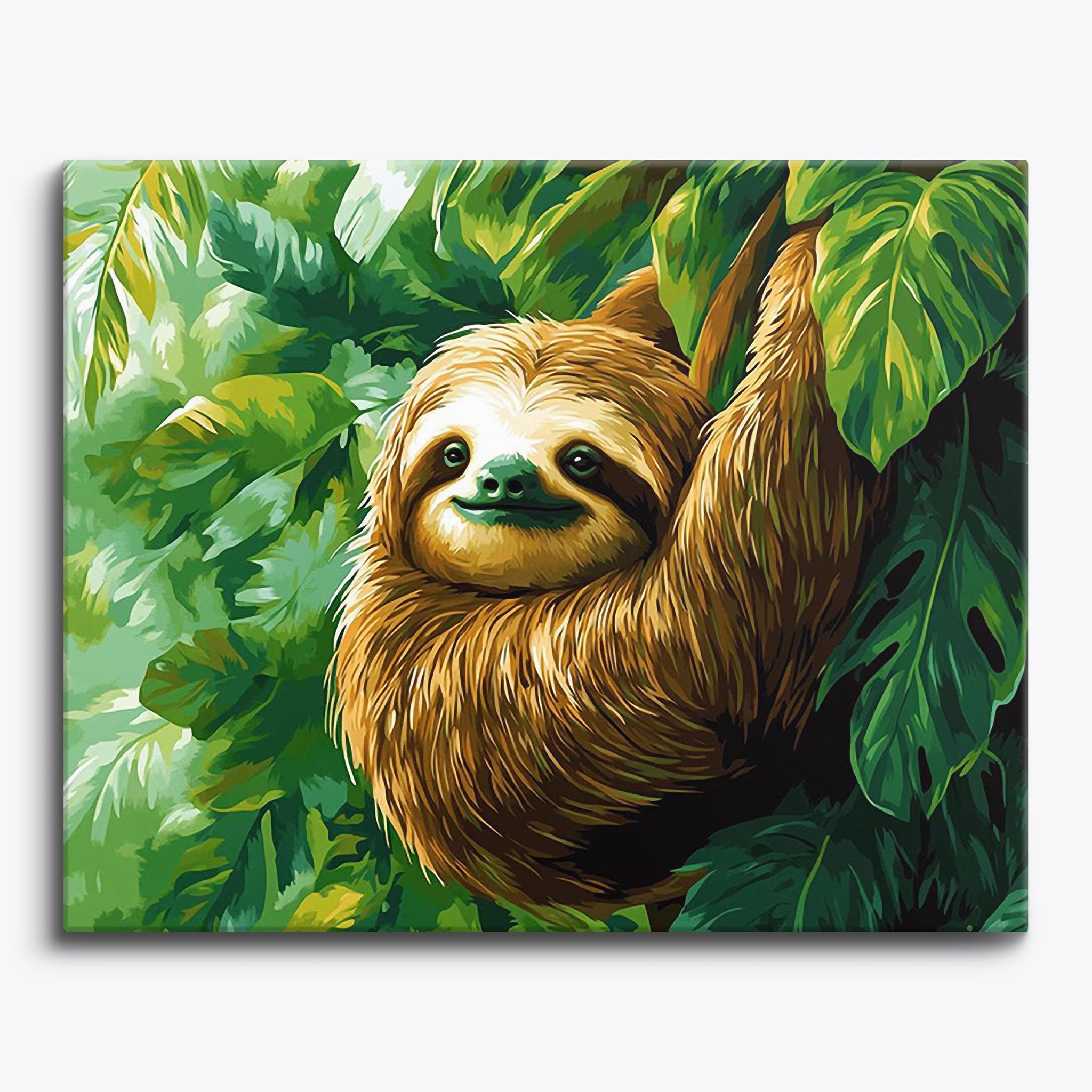 Sloth Serenity | Paint by Numbers Kit by Craftoria