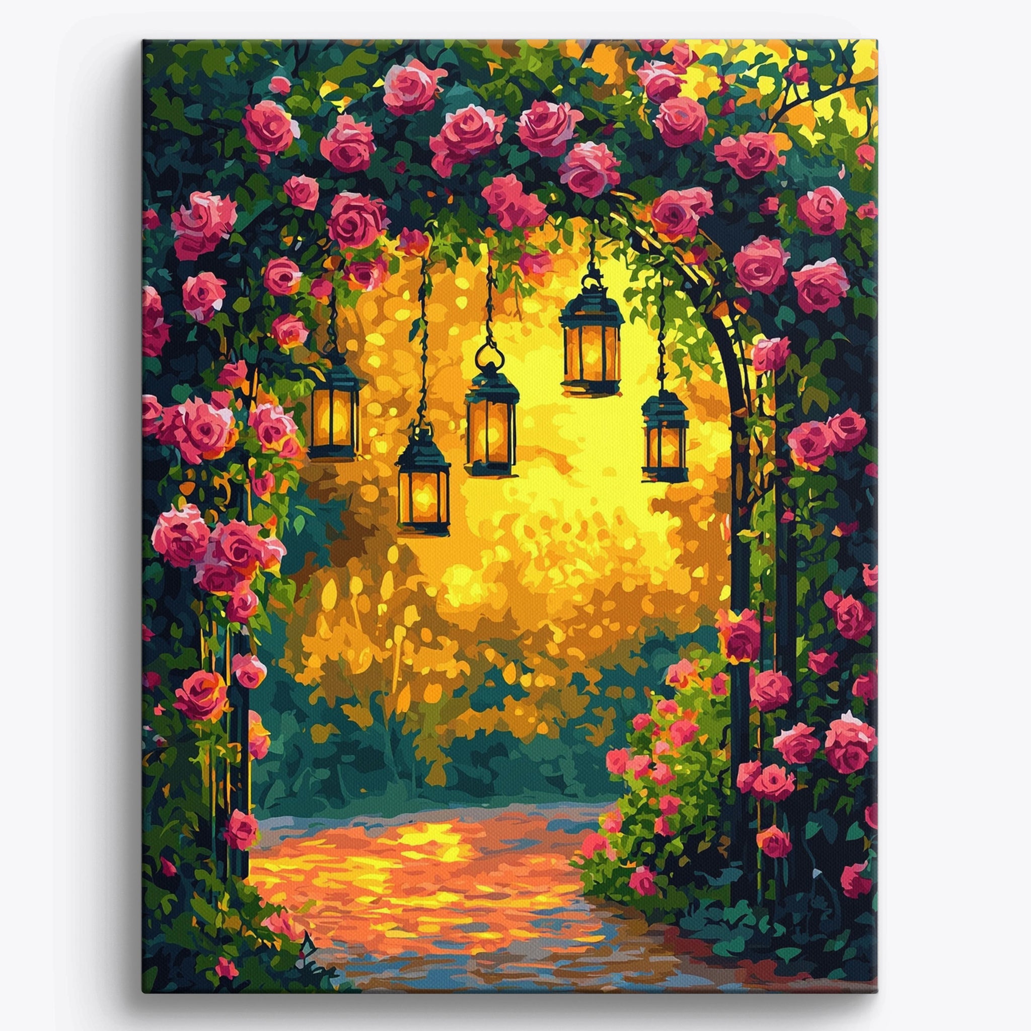 Craftoria DIY Paint by Numbers Kit for Adults and Kids, Lantern Lit ...
