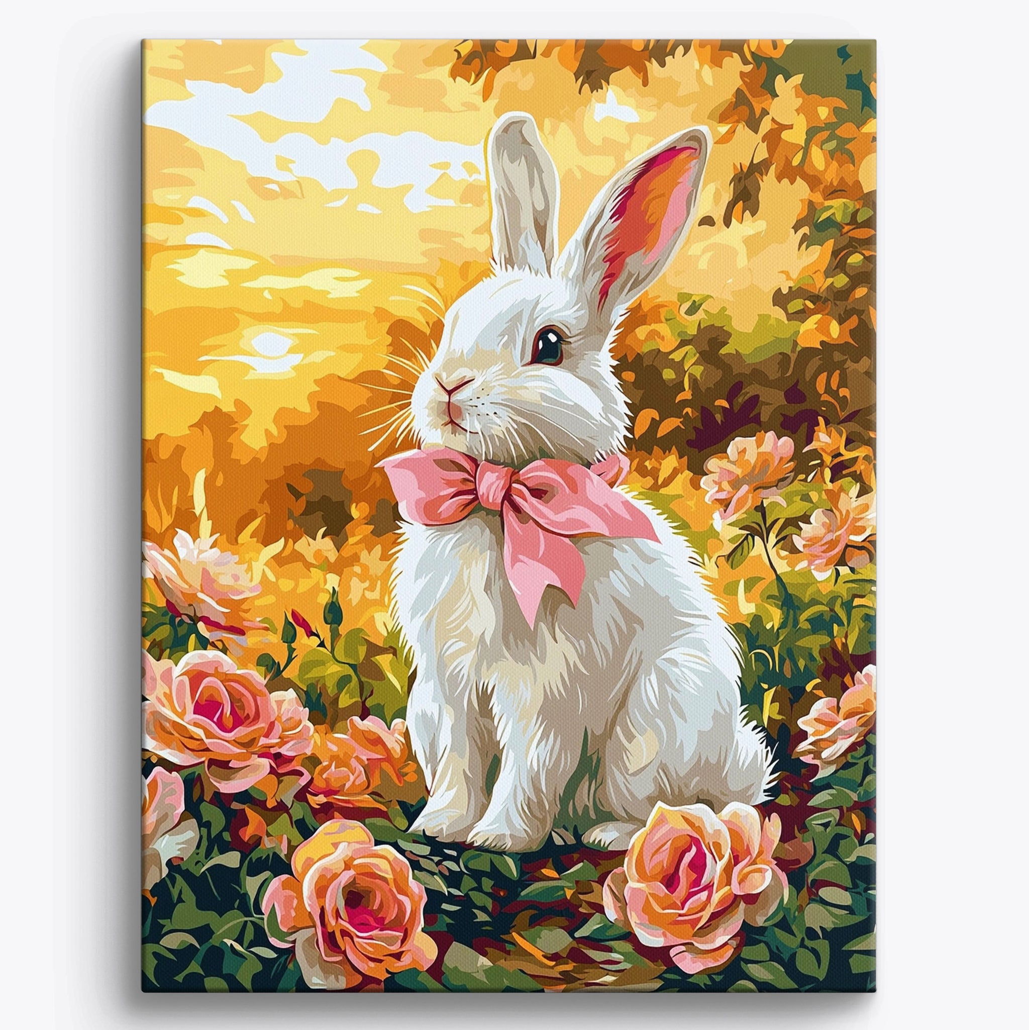 Craftoria DIY Paint by Numbers Kit for Adults and Kids, Sunset Bunny ...