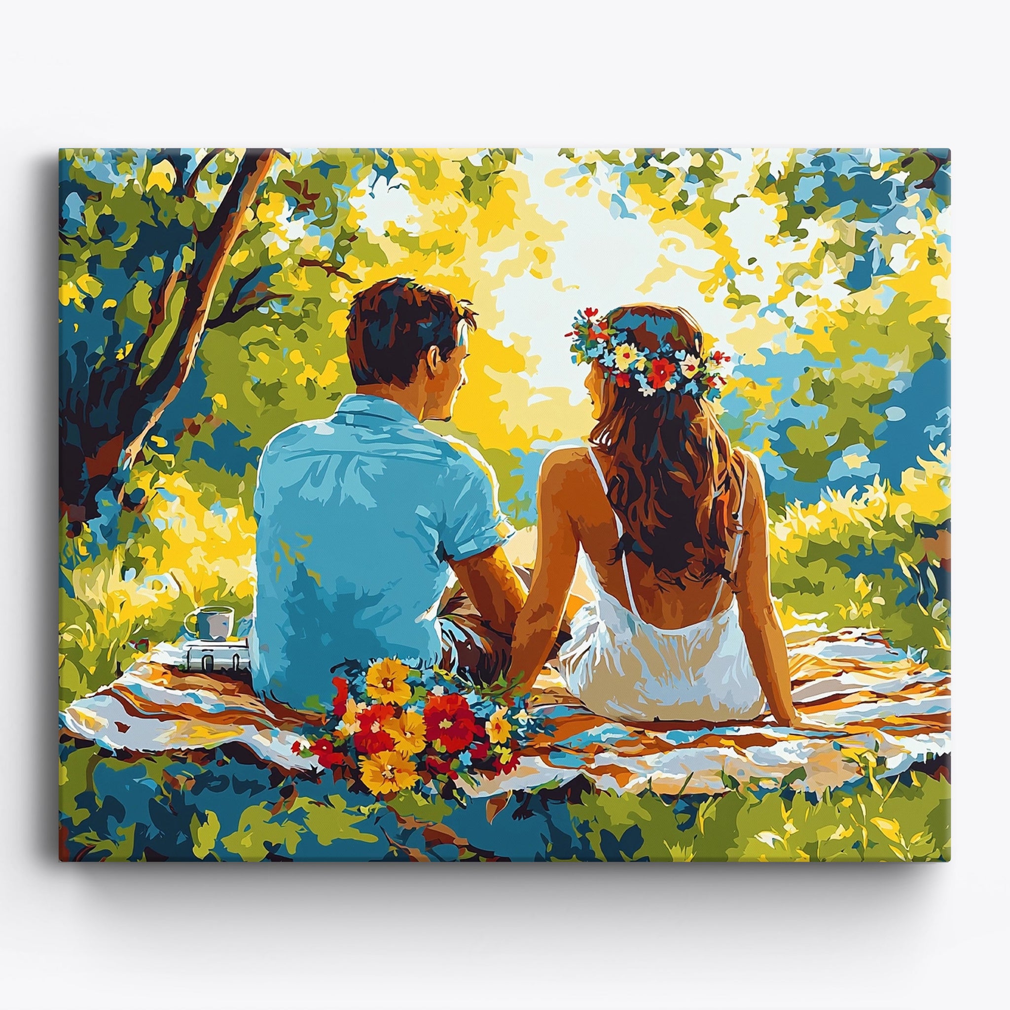 Craftoria DIY Paint by Numbers Kit for Adults and Kids, Sunlit Love ...
