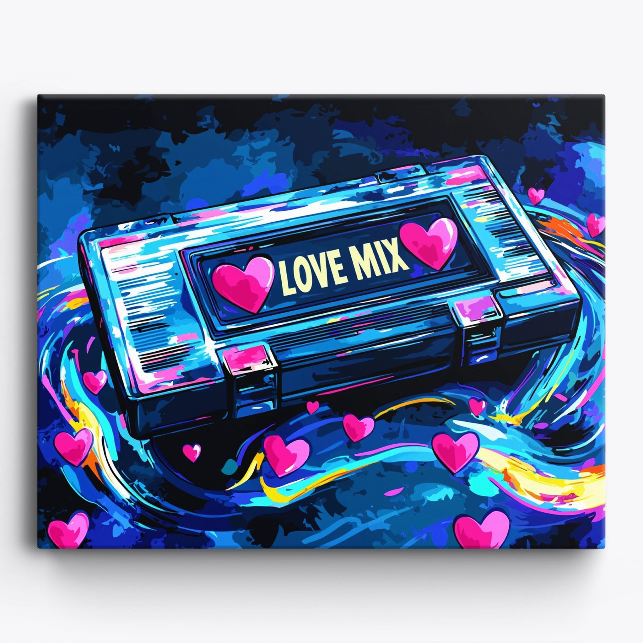 Craftoria DIY Paint by Numbers Kit for Adults and Kids, Neon Love Mix ...
