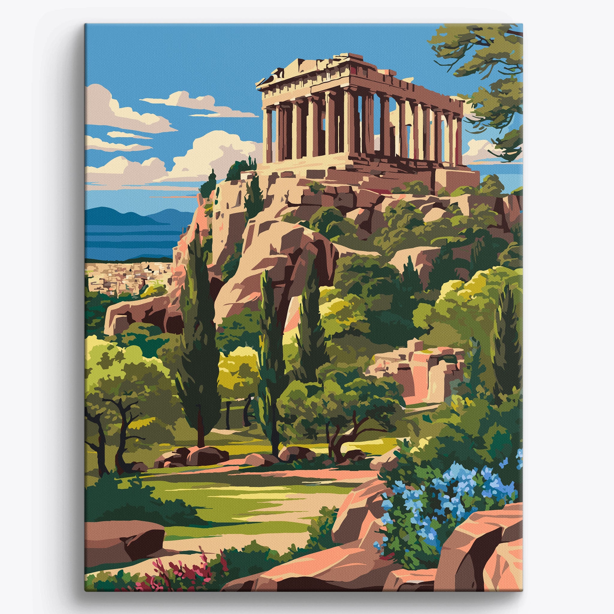 Ethereal Parthenon | Paint by Numbers Kit by Craftoria