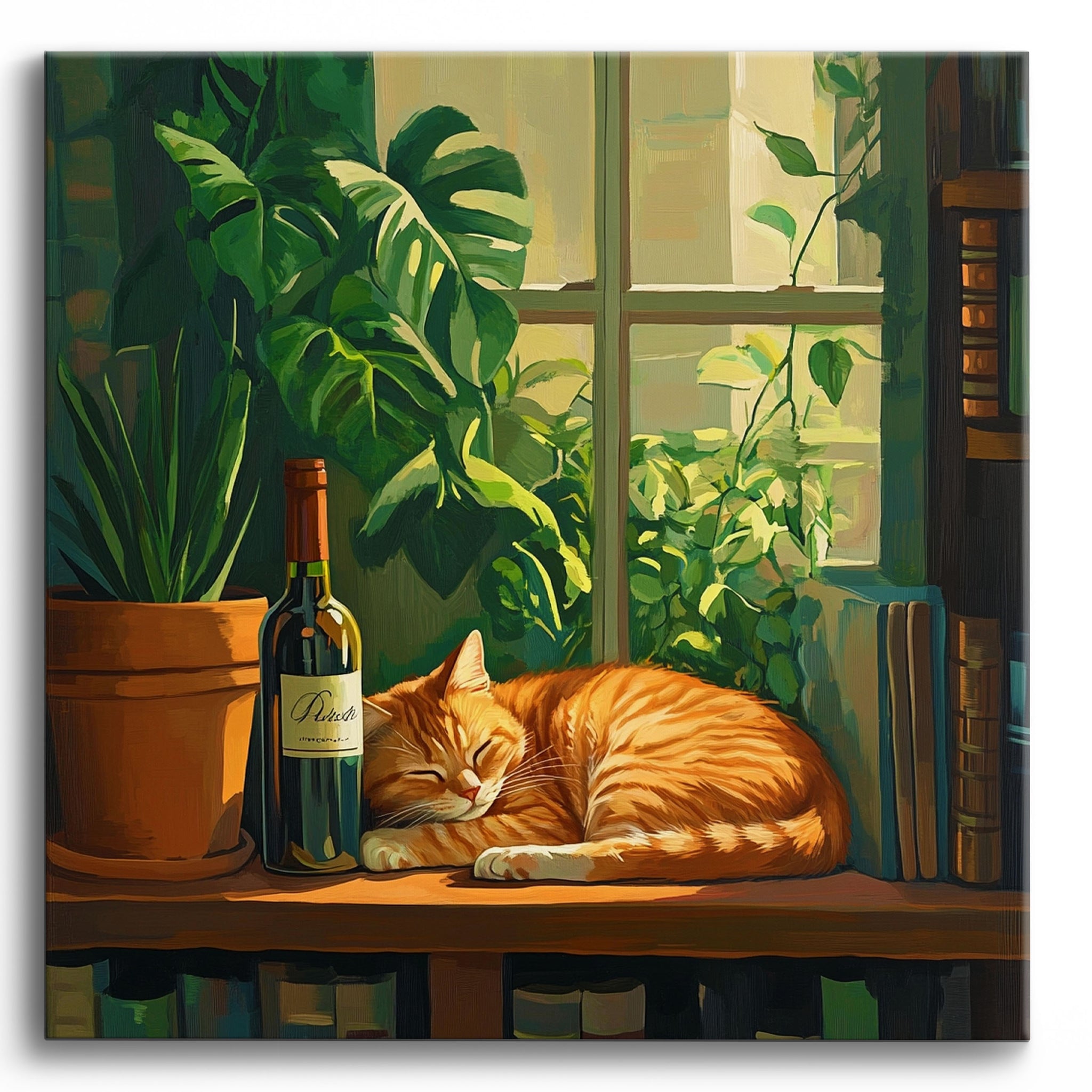 Tabby's Shelf | Paint by Numbers Kit by Craftoria