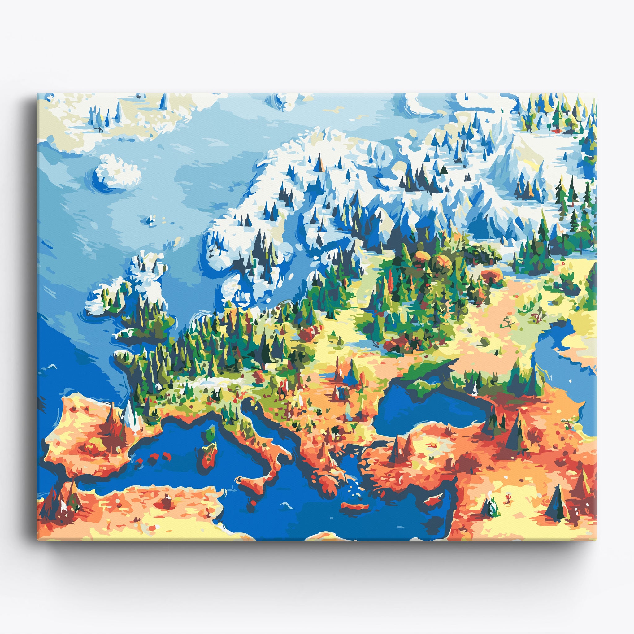 Vibrant Europe | Paint by Numbers Kit by Craftoria