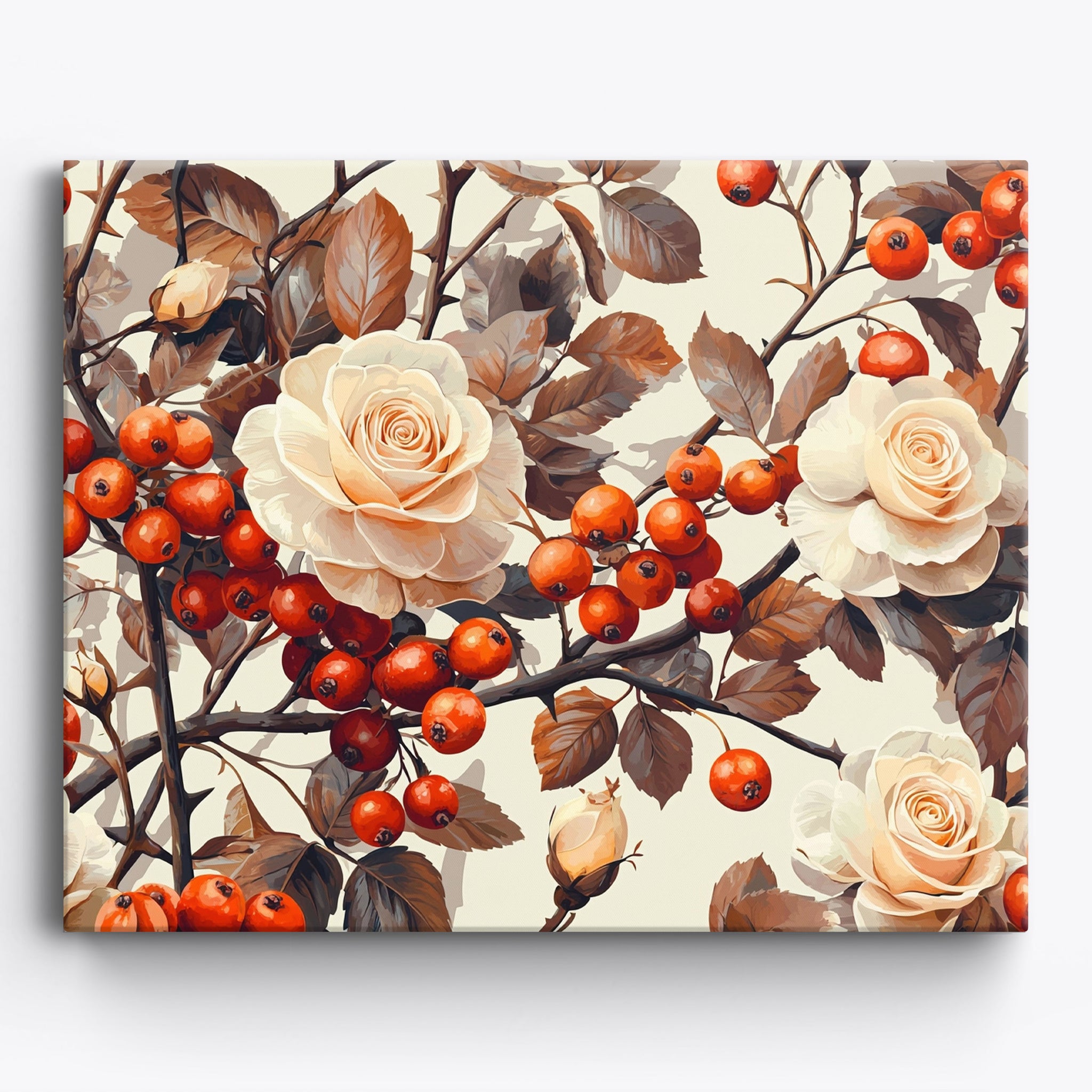 Hawthorn Elegance | Paint by Numbers Kit by Craftoria