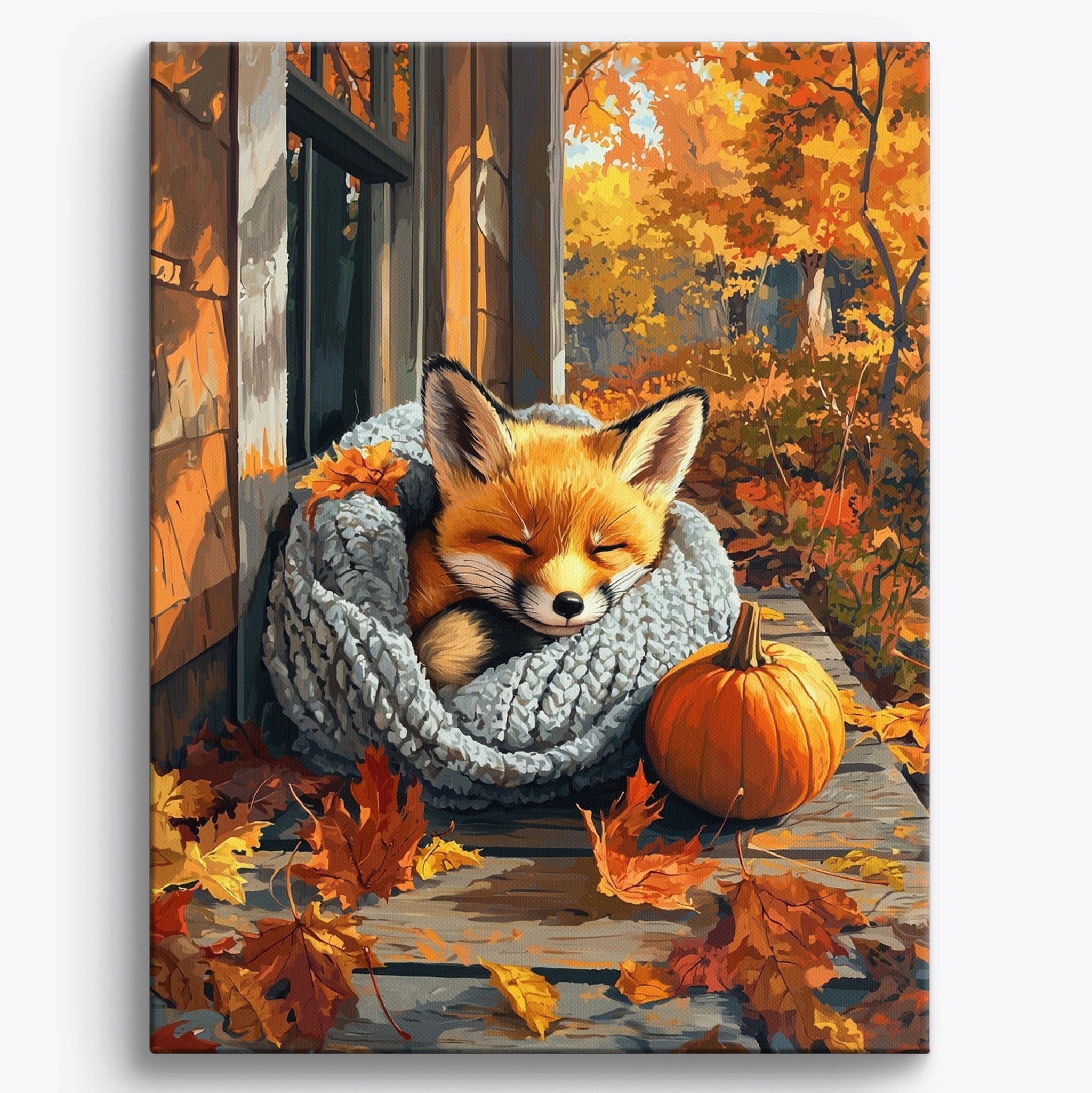 Cozy Autumn Nest | Paint by Numbers Kit by Craftoria