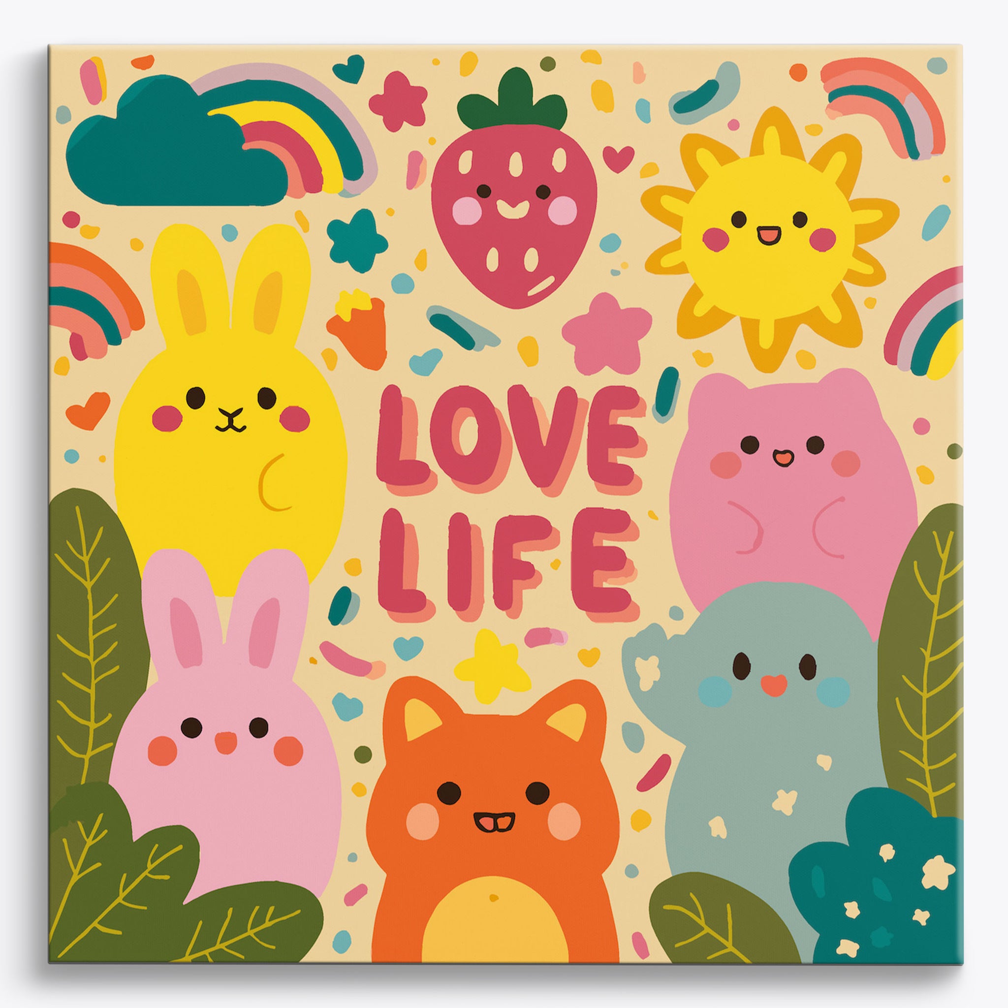 Happy Animal Friends | Paint by Numbers Kit by Craftoria