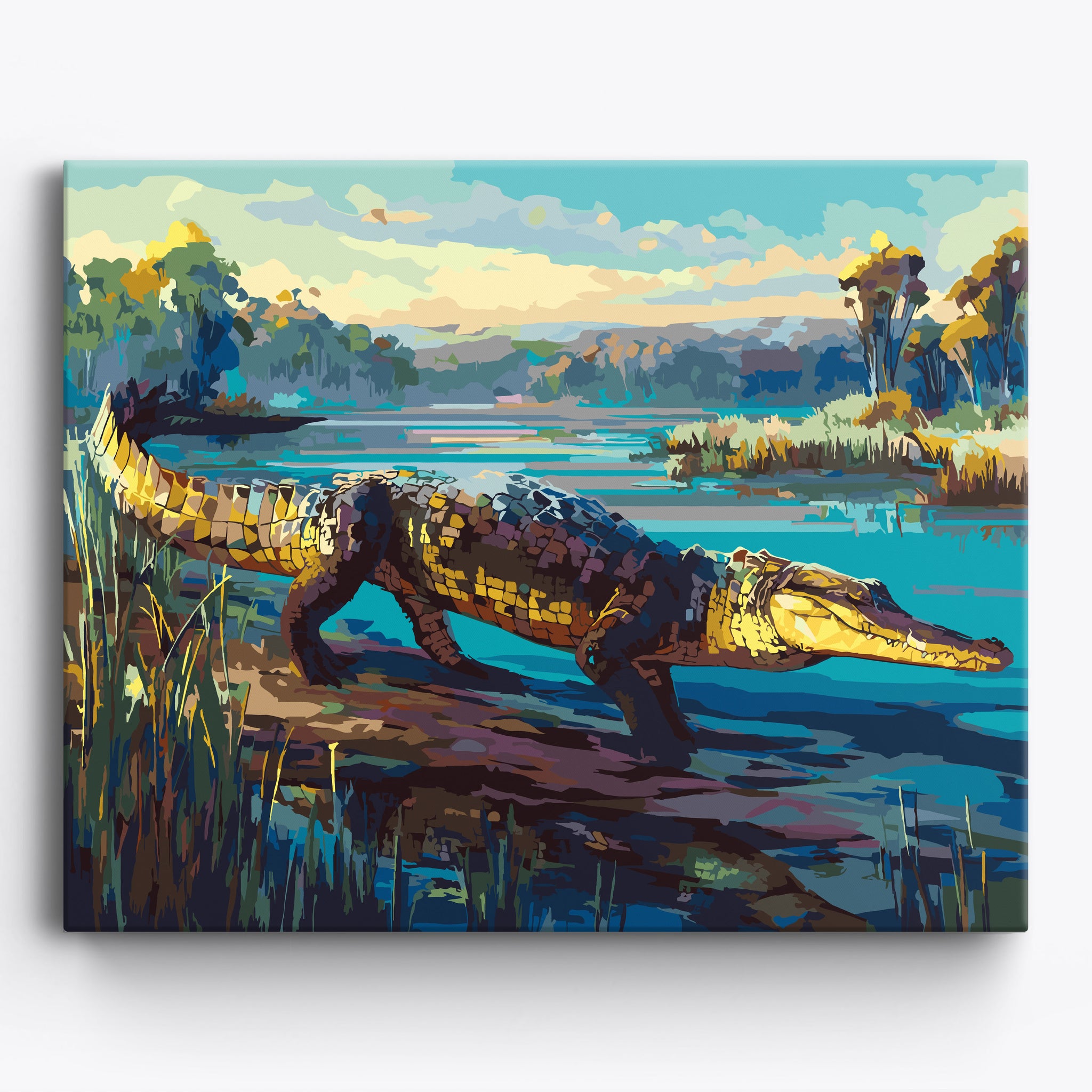Swamp Symmetry | Paint by Numbers Kit by Craftoria
