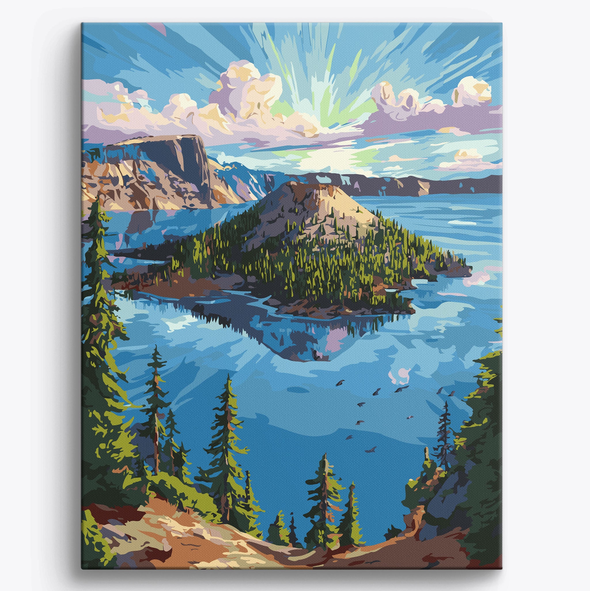 Radiant Summit | Paint by Numbers Kit by Craftoria