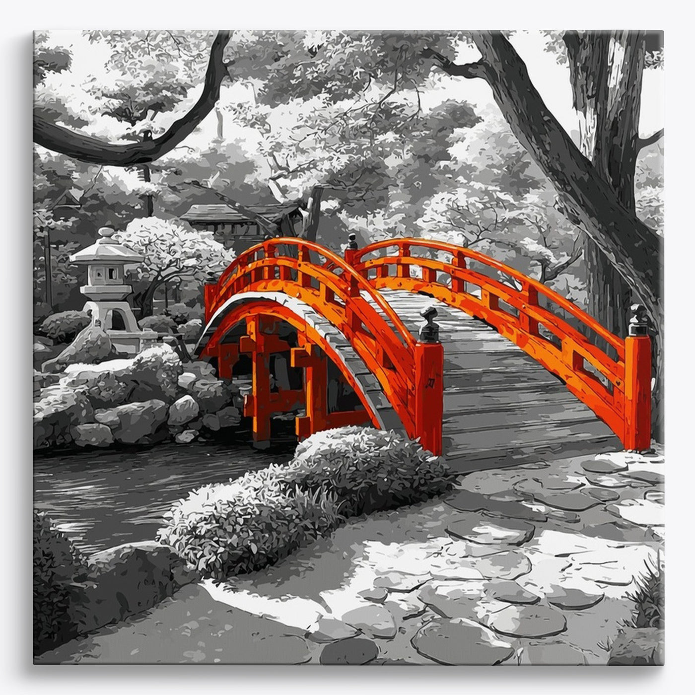 Japan Bridge | Paint by Numbers Kit by Craftoria