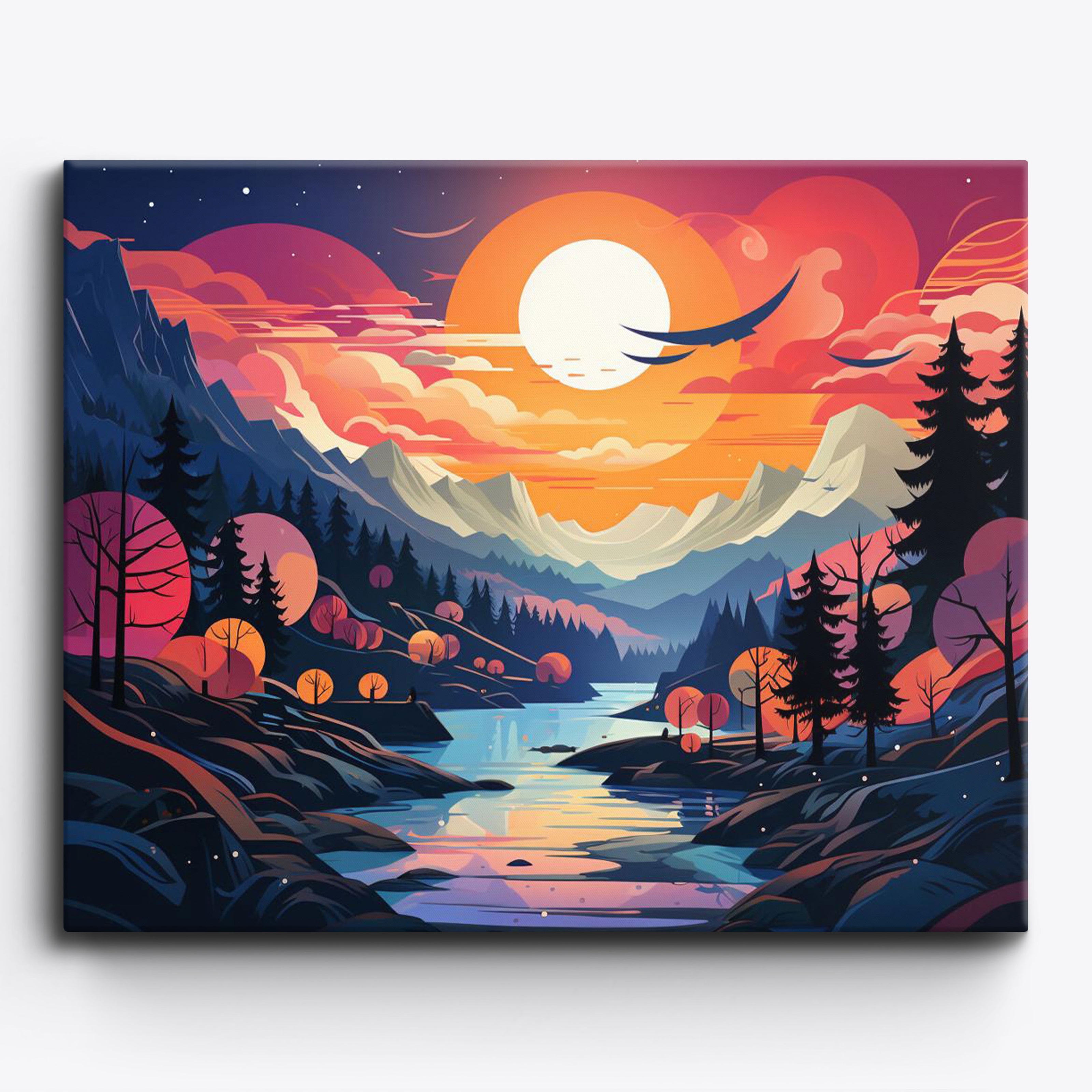 Abstract Nature Set | Paint by Numbers Kit by Craftoria