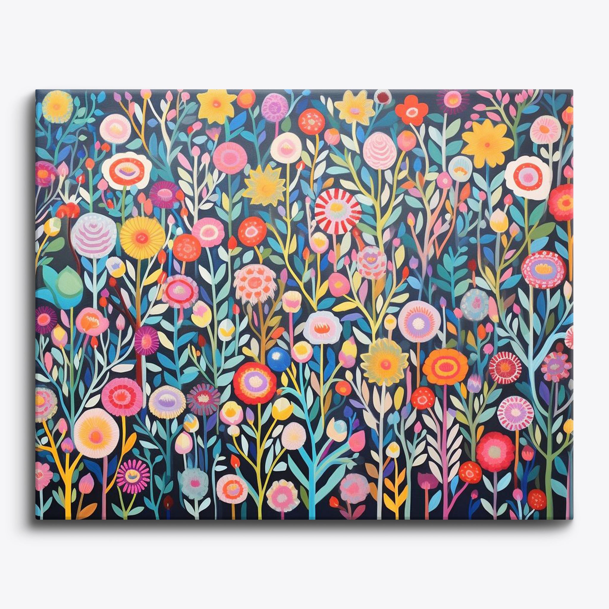 Blooming Fabric | Paint by Numbers Kit by Craftoria