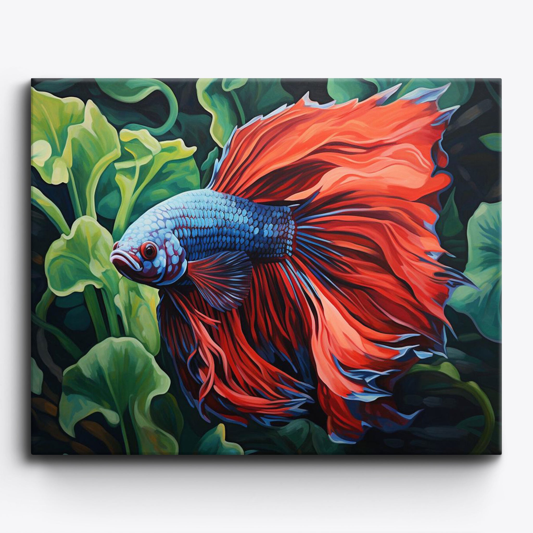 Blue Beta Fish No 3 | Paint by Numbers Kit by Craftoria