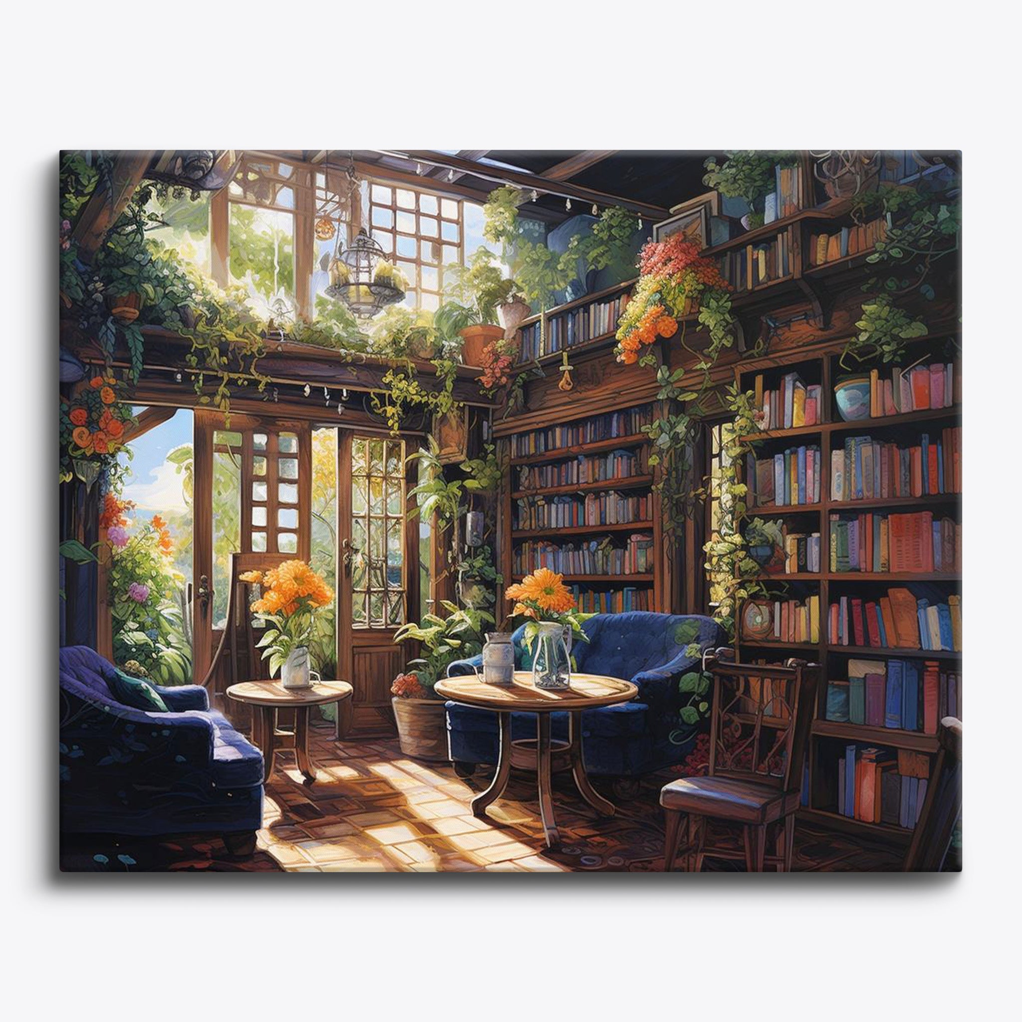 Bookstore Bliss | Paint by Numbers Kit by Craftoria