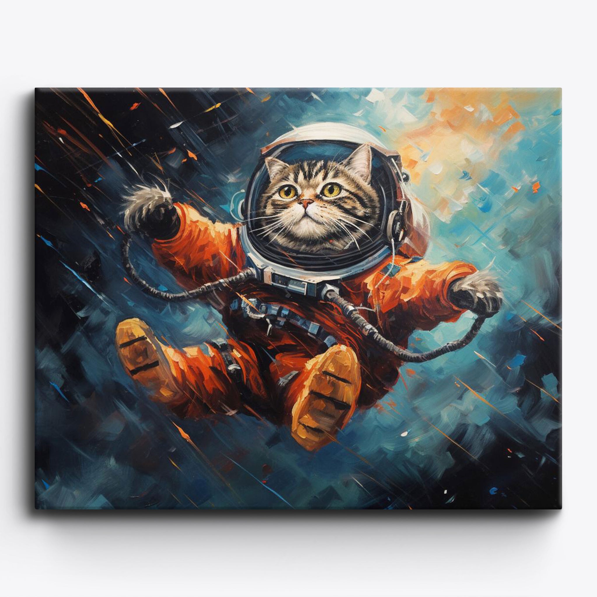 Catstronaut No 2 | Paint by Numbers Kit by Craftoria
