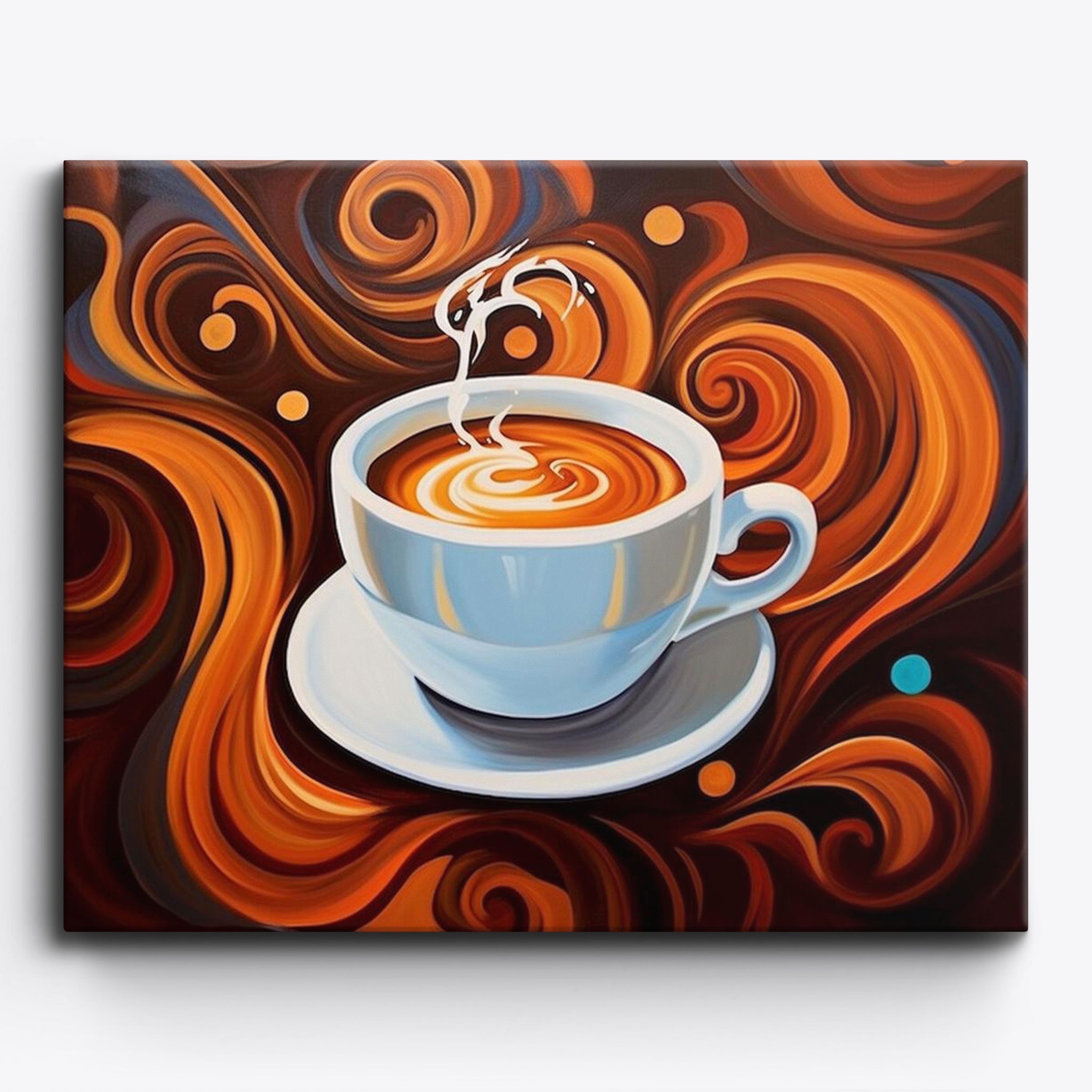 Coffee Swirls | Paint by Numbers Kit by Craftoria