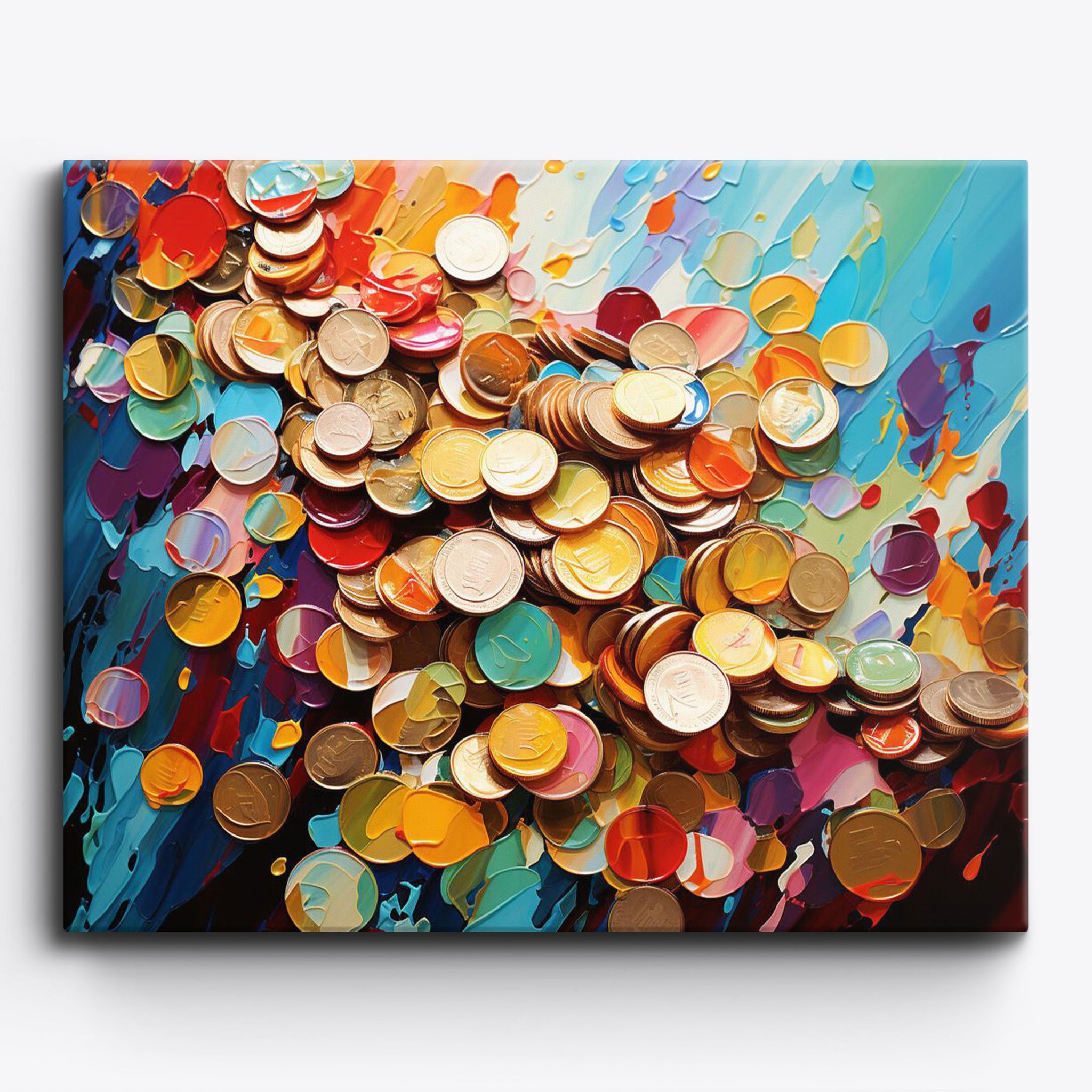 Coin Collage | Paint by Numbers Kit by Craftoria