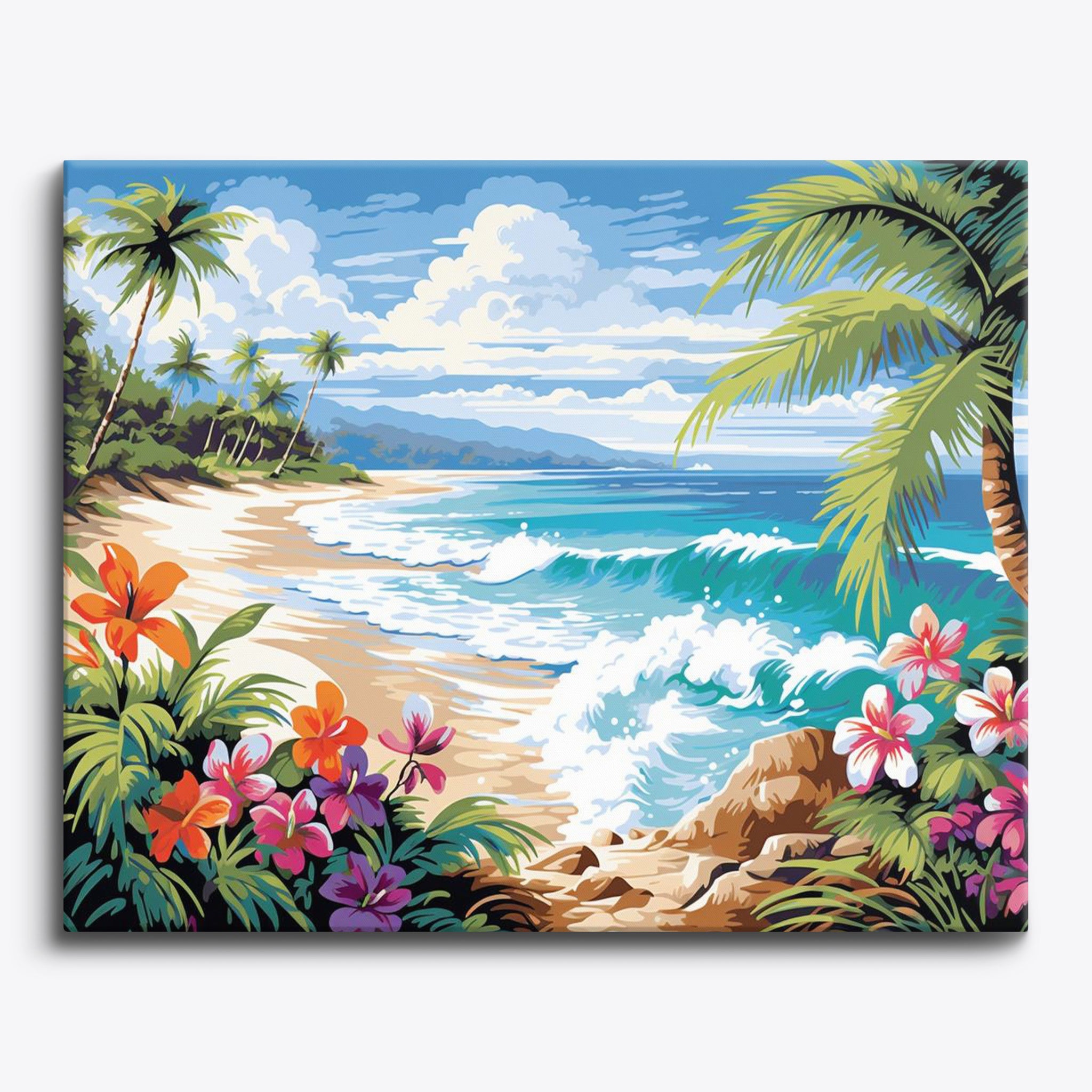 Colorful Coastline | Paint by Numbers Kit by Craftoria