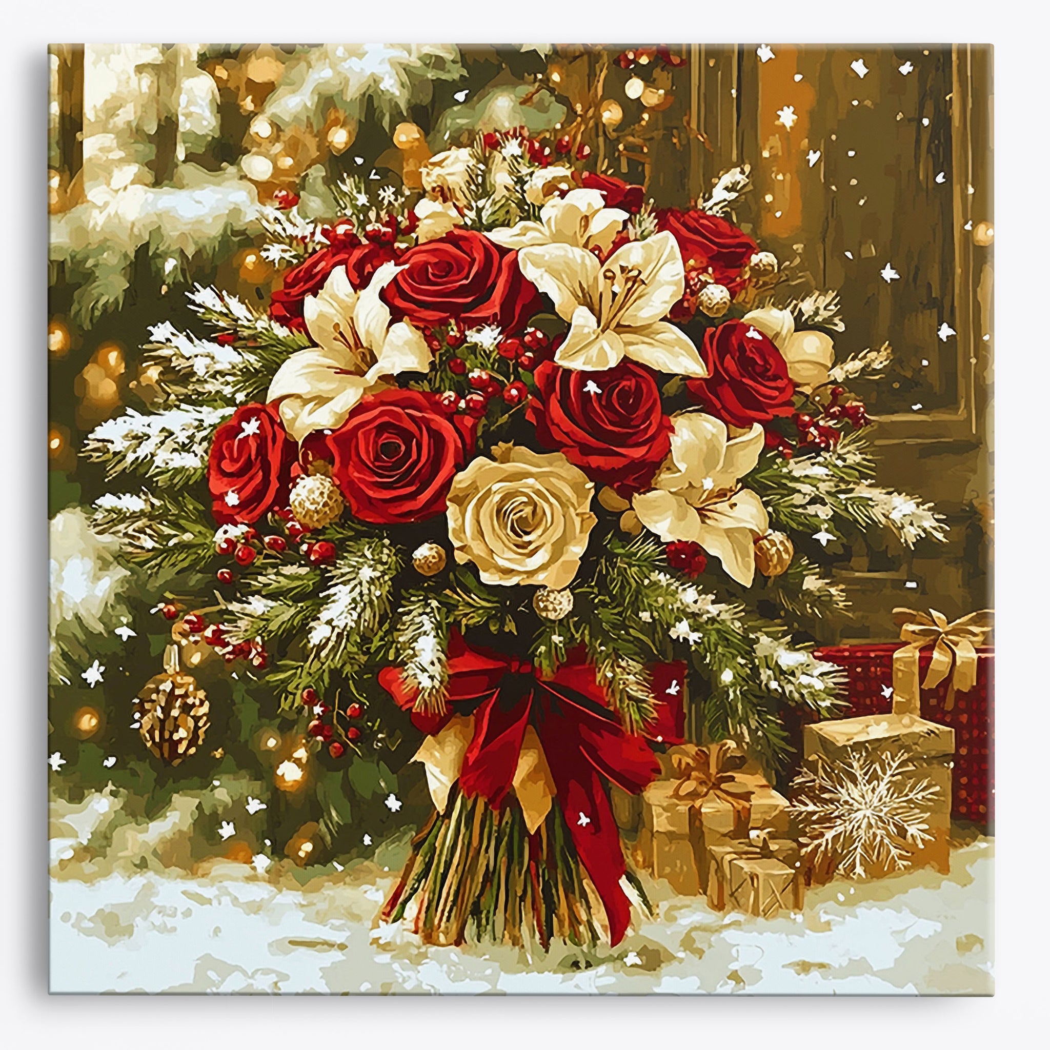 Crimson Frost | Paint by Numbers Kit by Craftoria