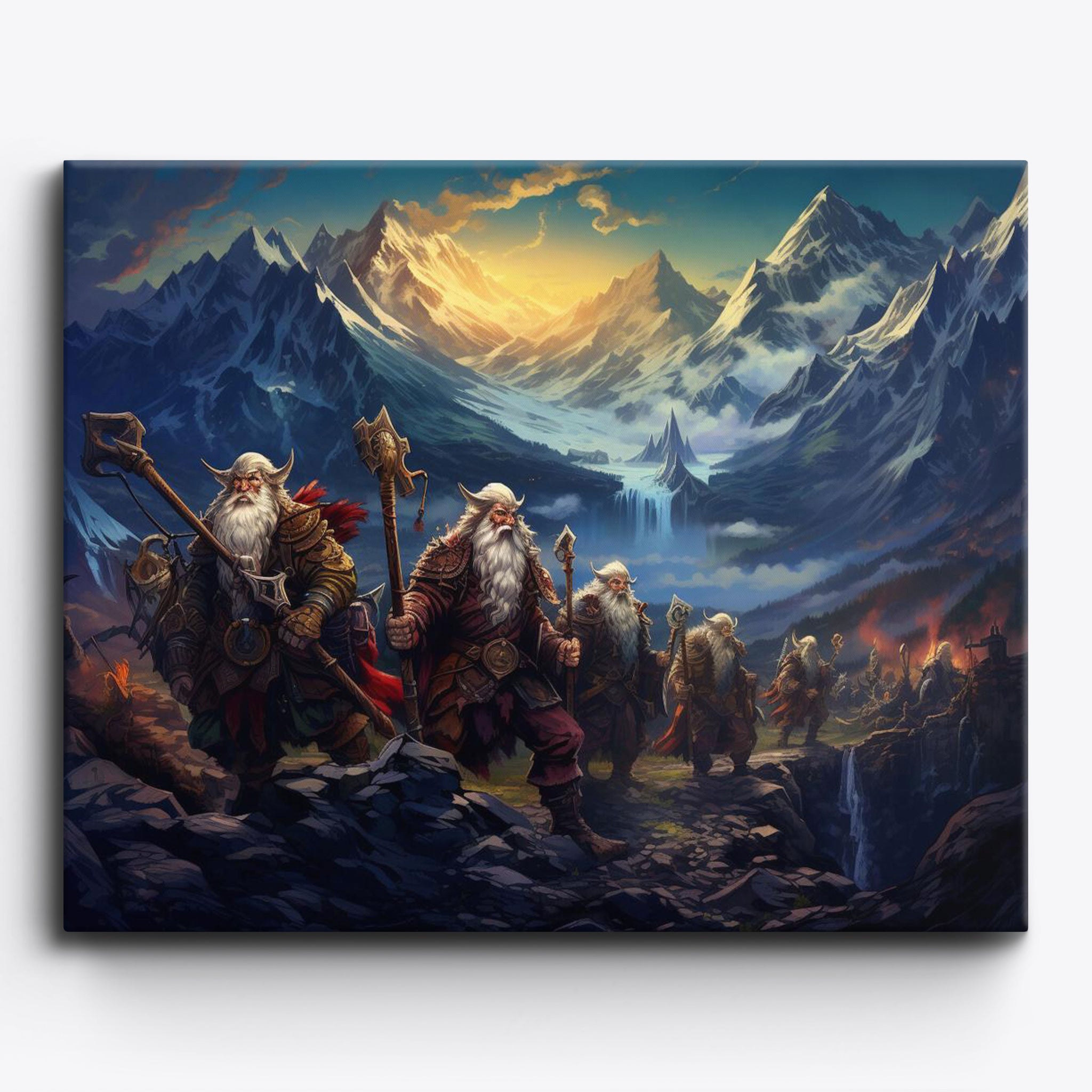 Dwarven Valor | Paint by Numbers Kit by Craftoria