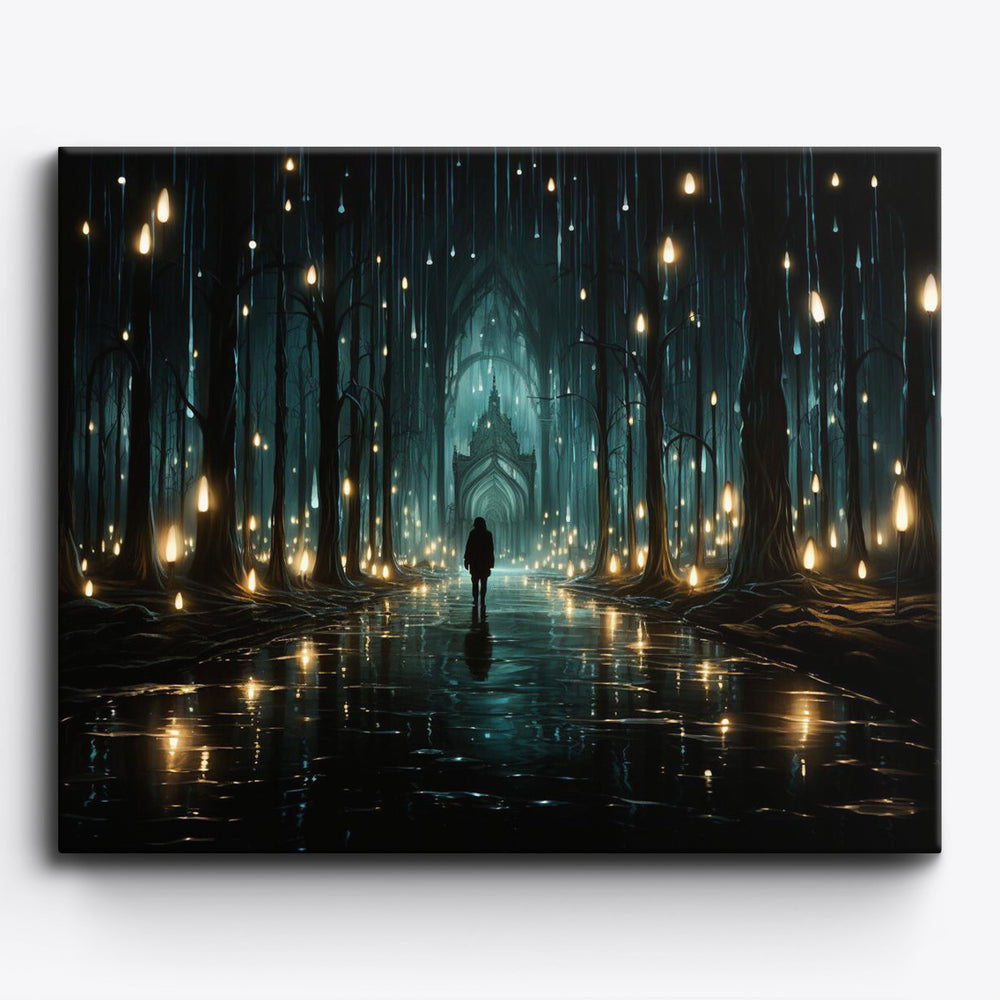 Enchanted Tree Gateway | Paint by Numbers Kit by Craftoria