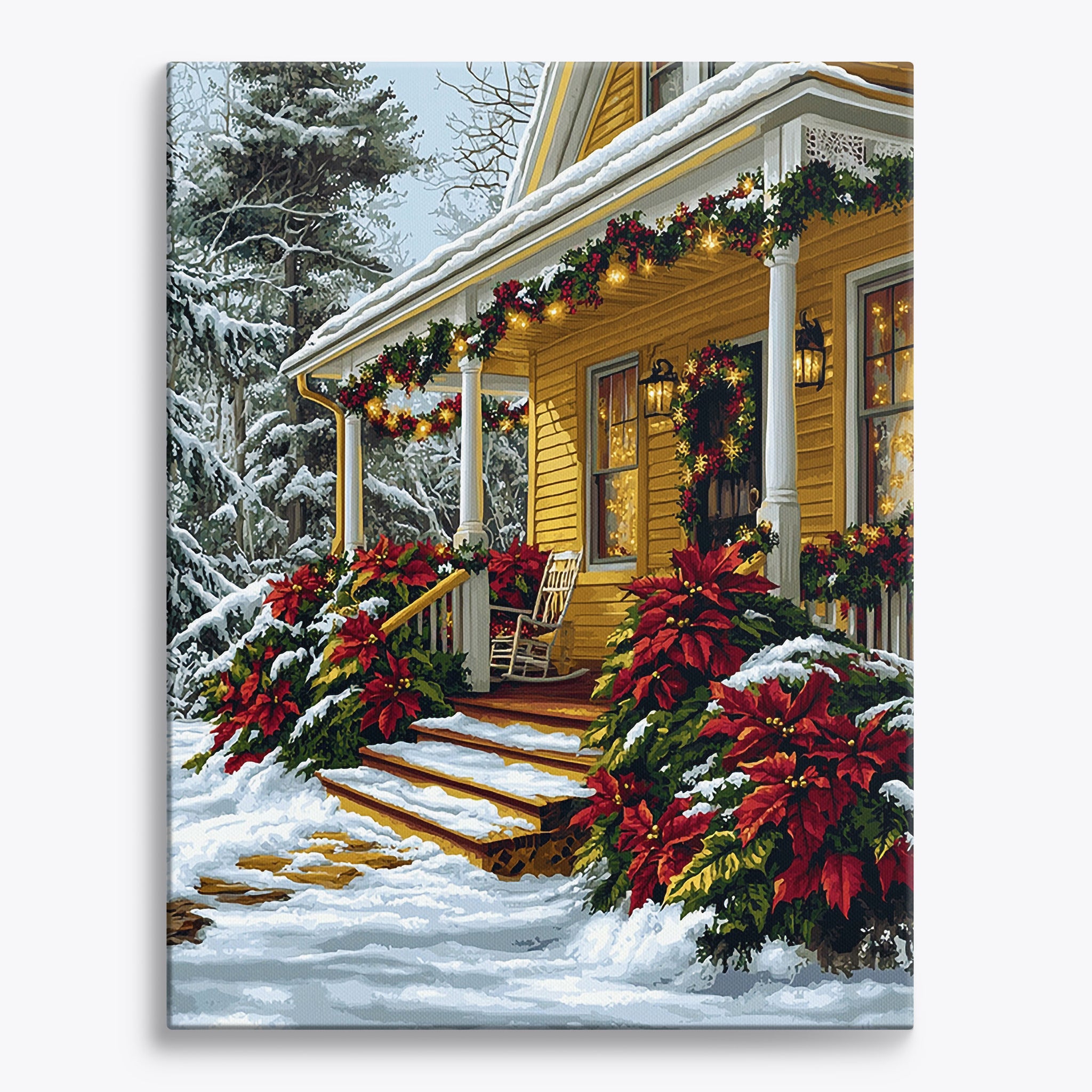 Floral Snowdrift | Paint by Numbers Kit by Craftoria