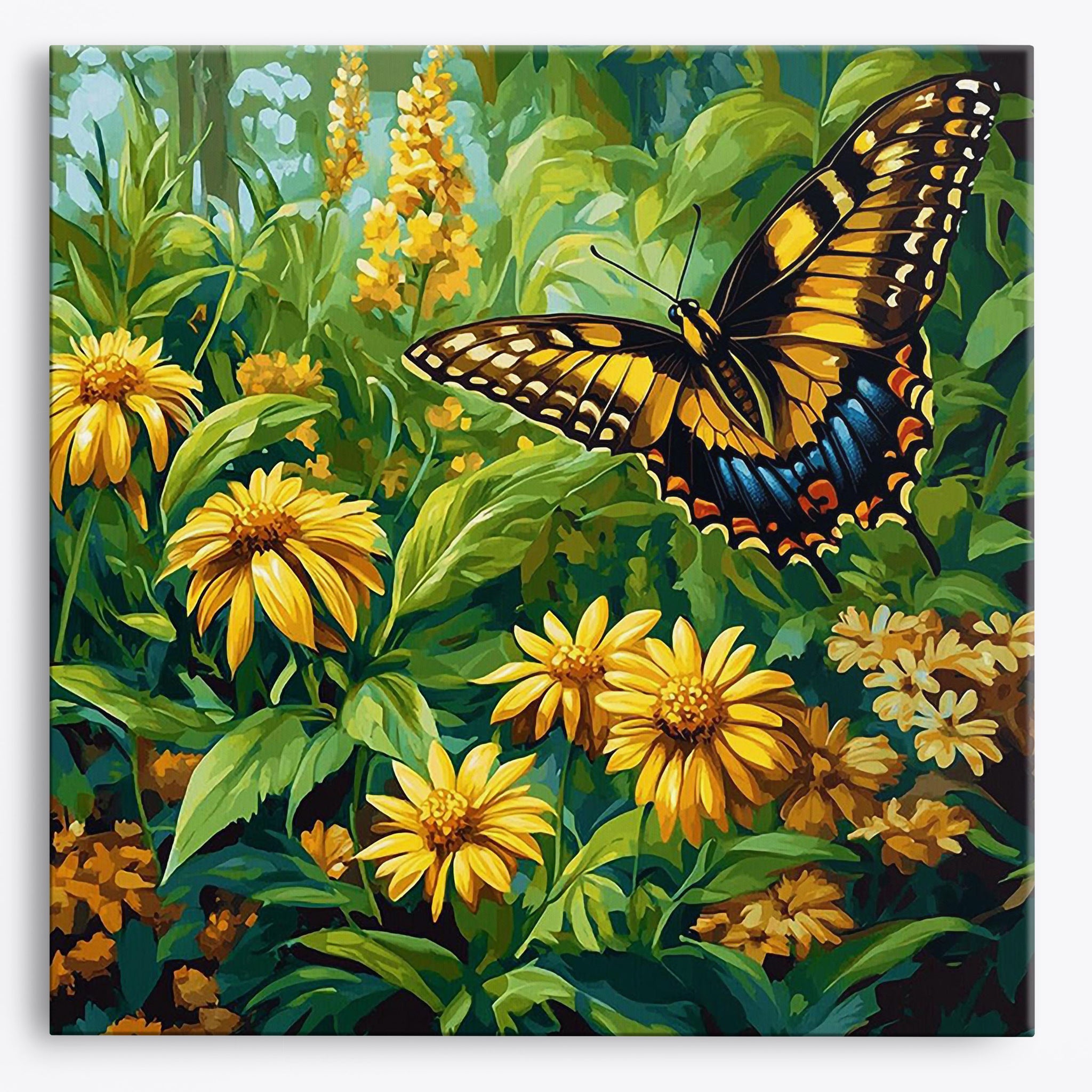 Fluttering Garden | Paint by Numbers Kit by Craftoria