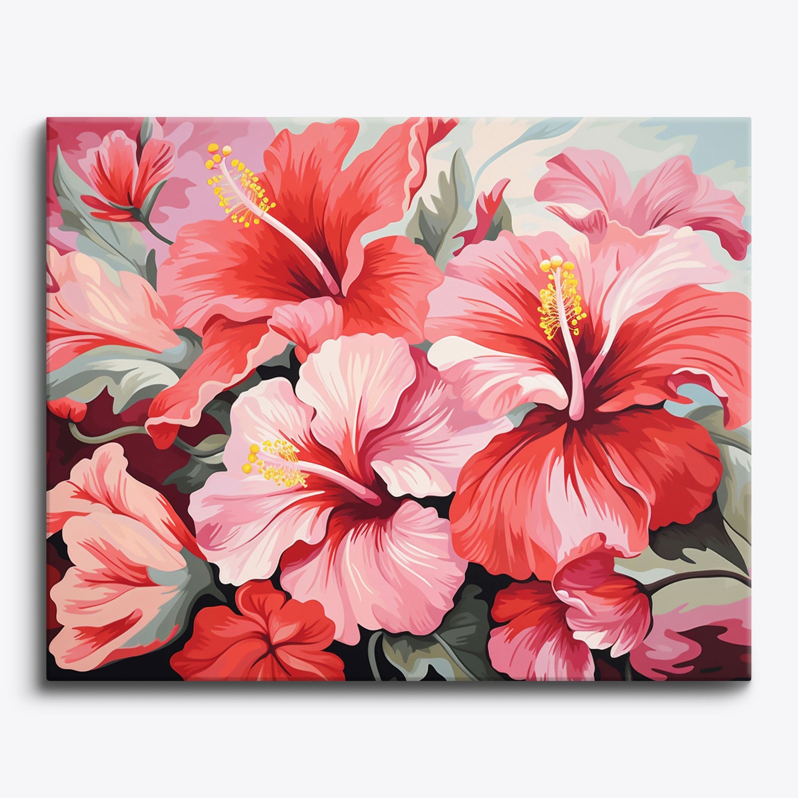 Hibiscus Harmony | Paint by Numbers Kit by Craftoria