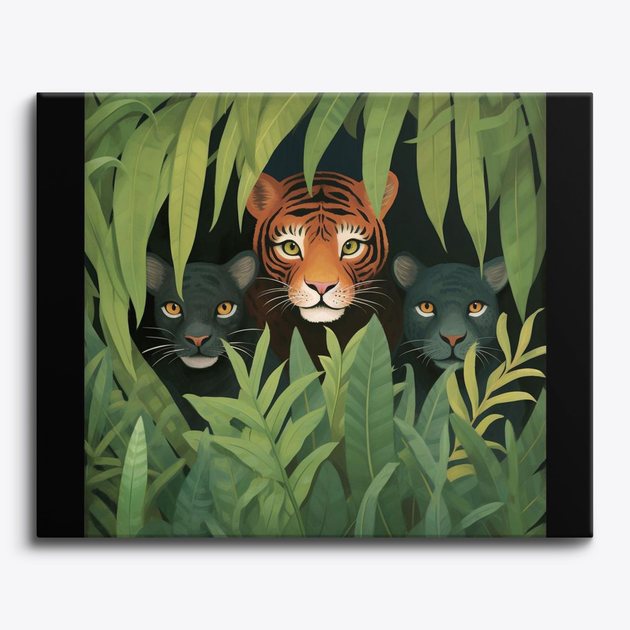 Hidden Tigers | Paint by Numbers Kit by Craftoria