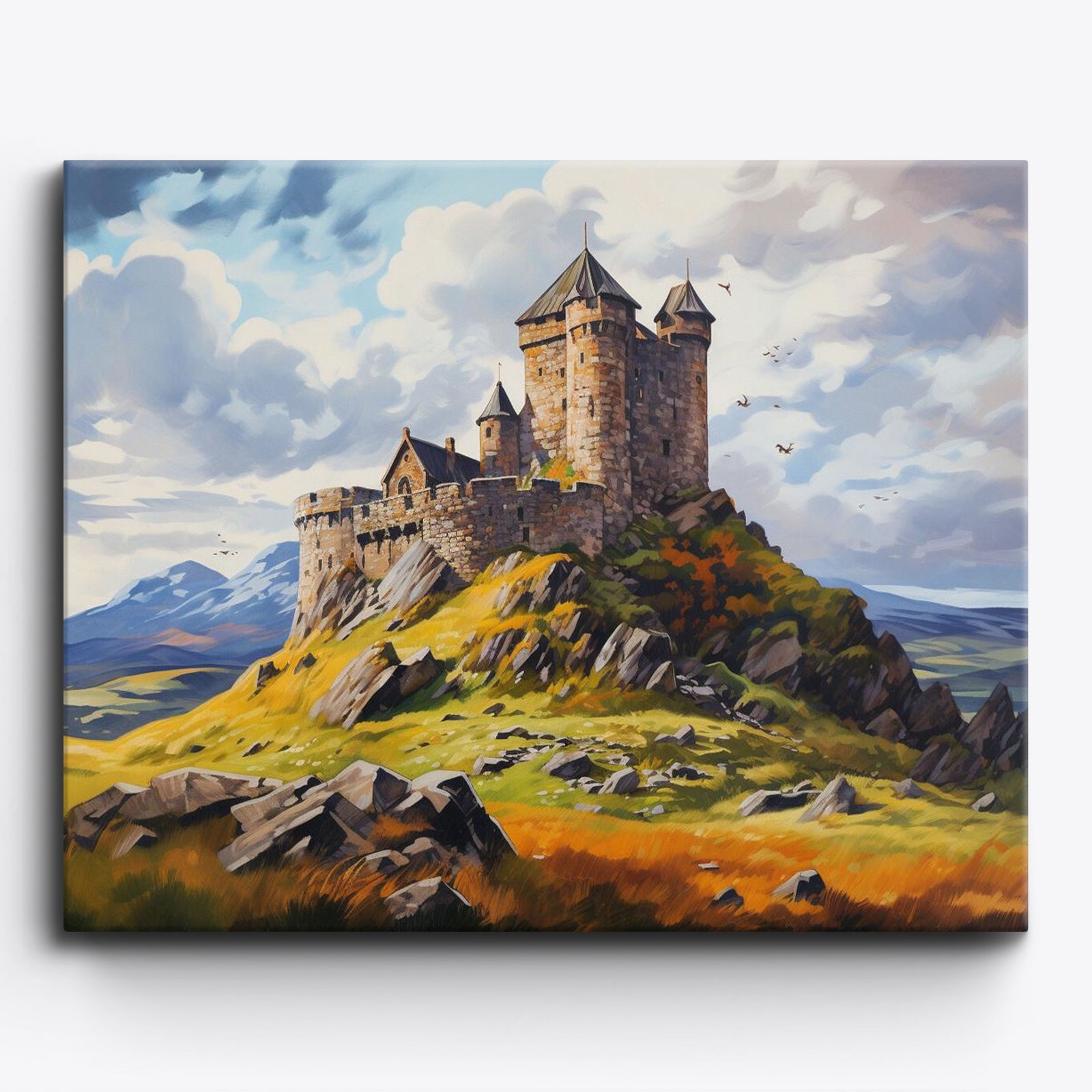Hill's Castle Retreat | Paint by Numbers Kit by Craftoria