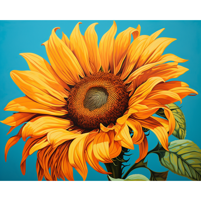 Intimate Sunflower | Paint by Numbers Kit by Craftoria