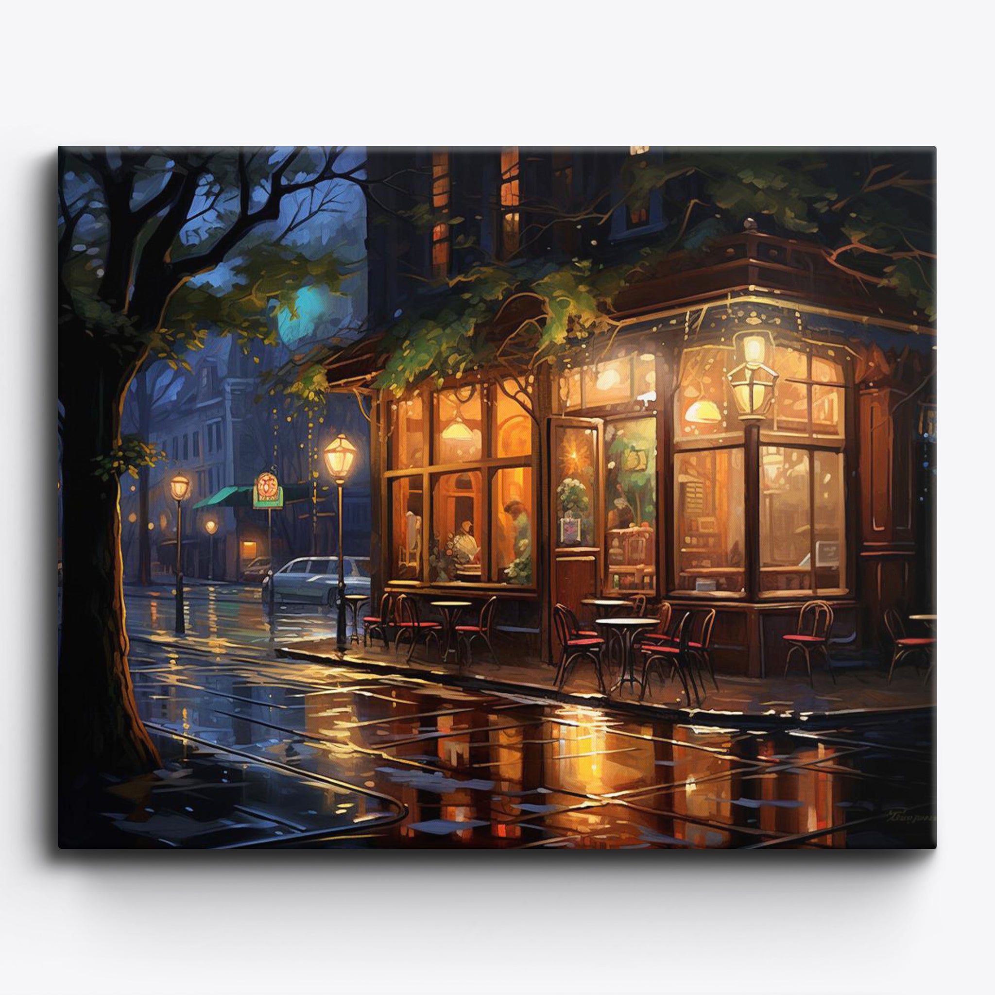 Lit Cafe | Paint by Numbers Kit by Craftoria