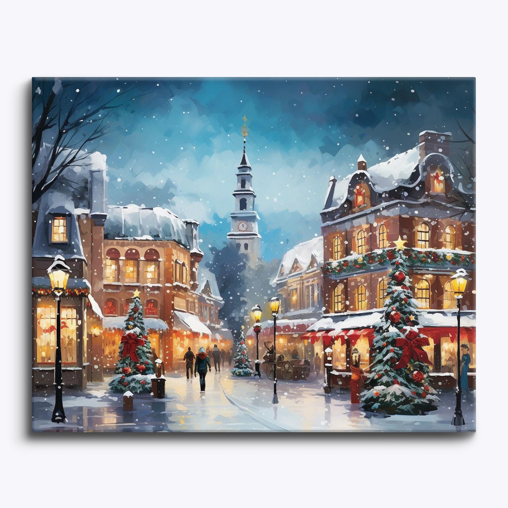 Lively Square | Paint by Numbers Kit by Craftoria