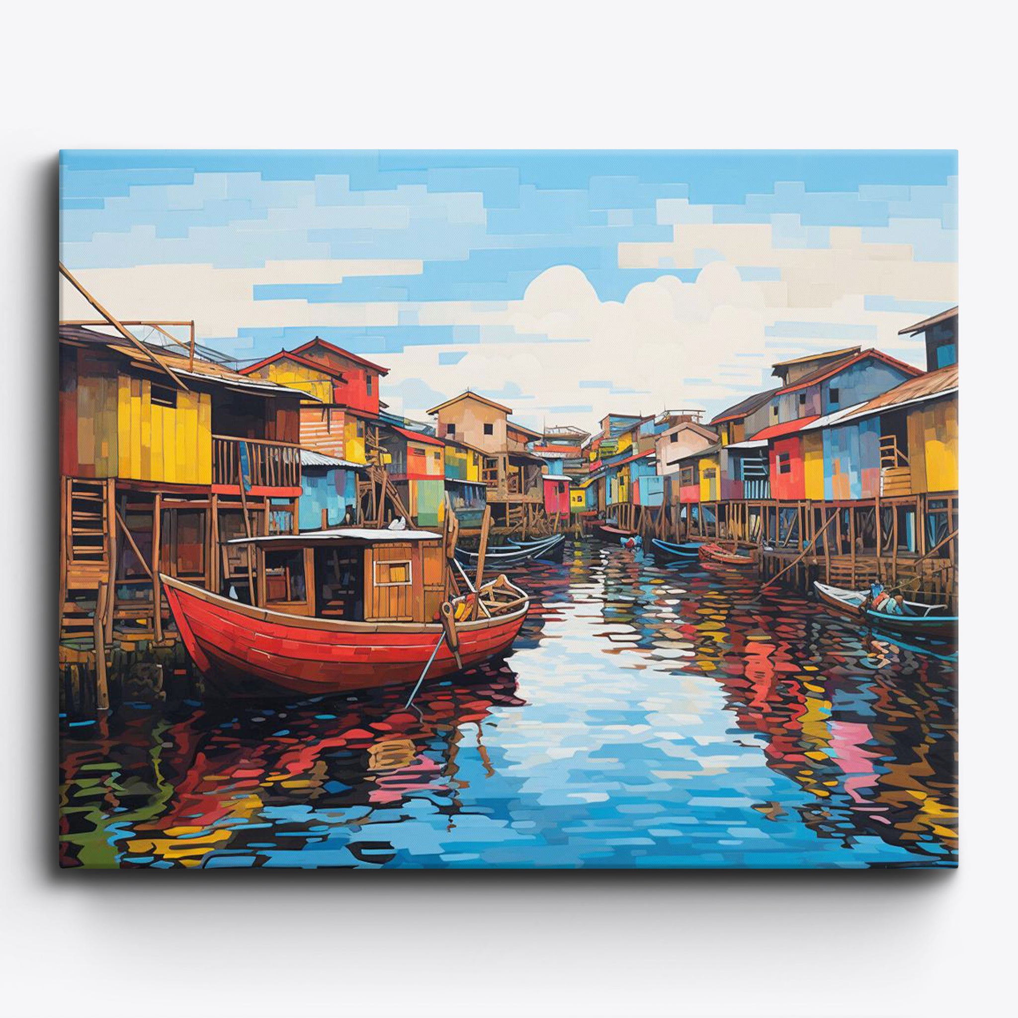 Makoko Village Nigeria | Paint by Numbers Kit by Craftoria