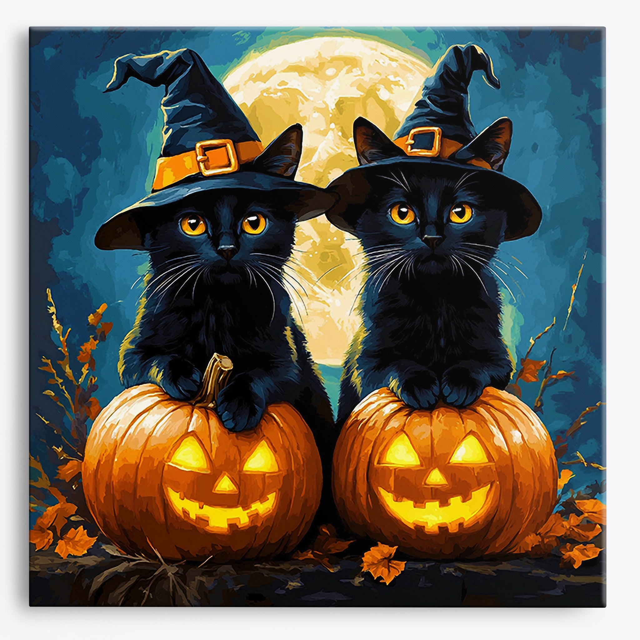Moonlit Cats | Paint by Numbers Kit by Craftoria