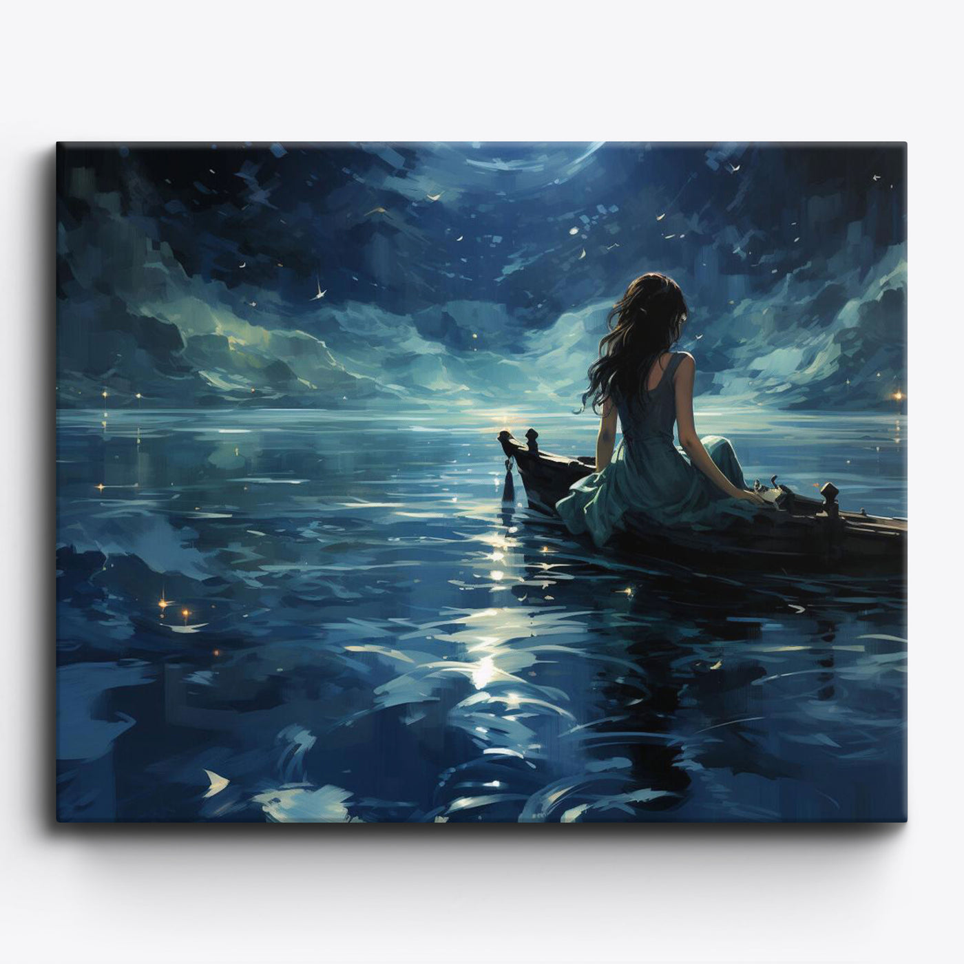 Mystery Moonlight Lake | Paint by Numbers Kit by Craftoria