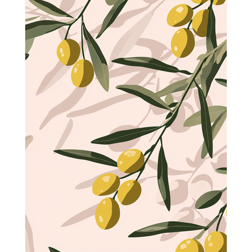 Olive Harmony | Paint by Numbers Kit by Craftoria