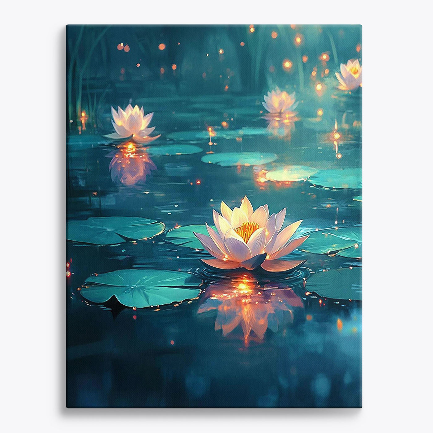 Peaceful Lily Waters | Paint by Numbers Kit by Craftoria