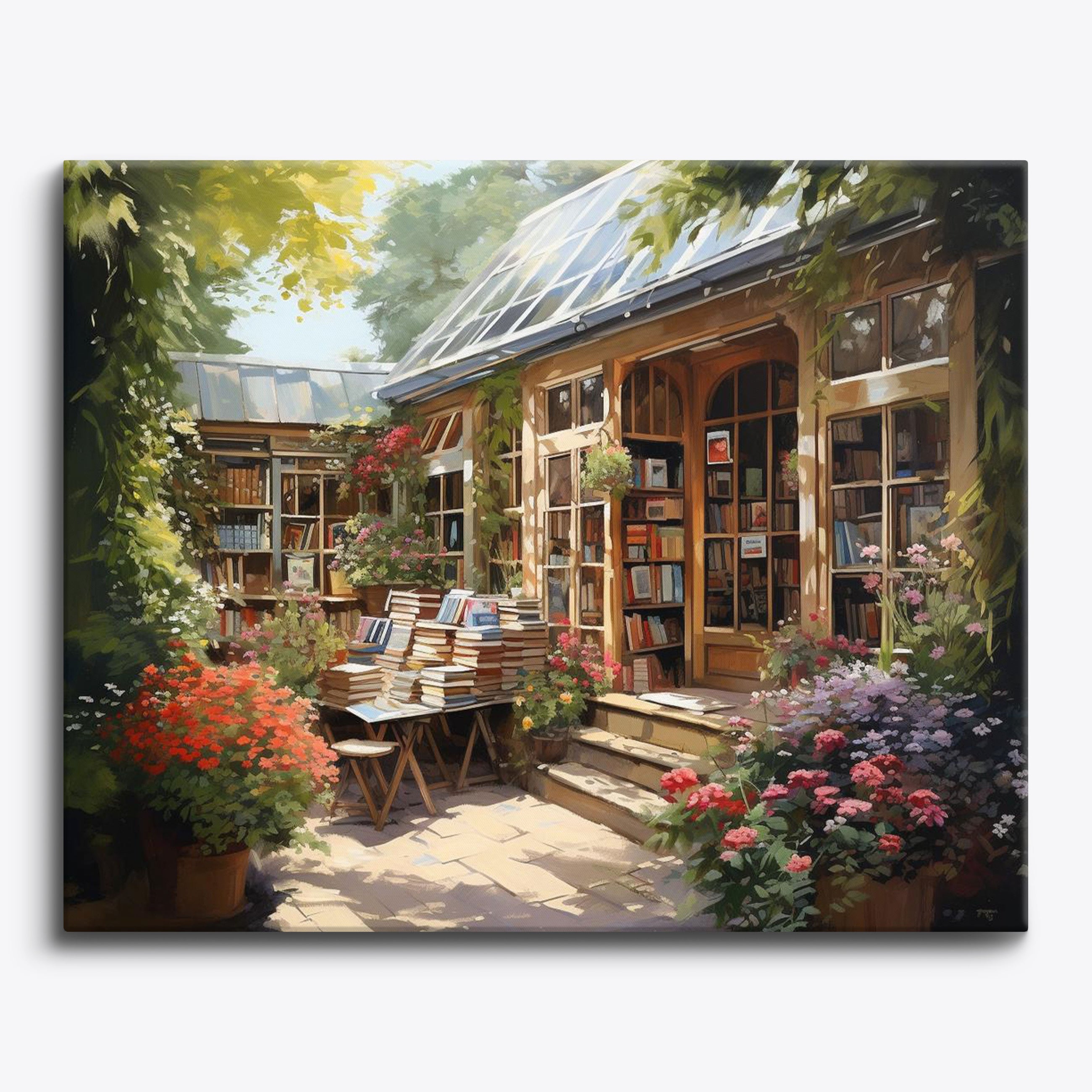 Quaint Bookshop | Paint by Numbers Kit by Craftoria