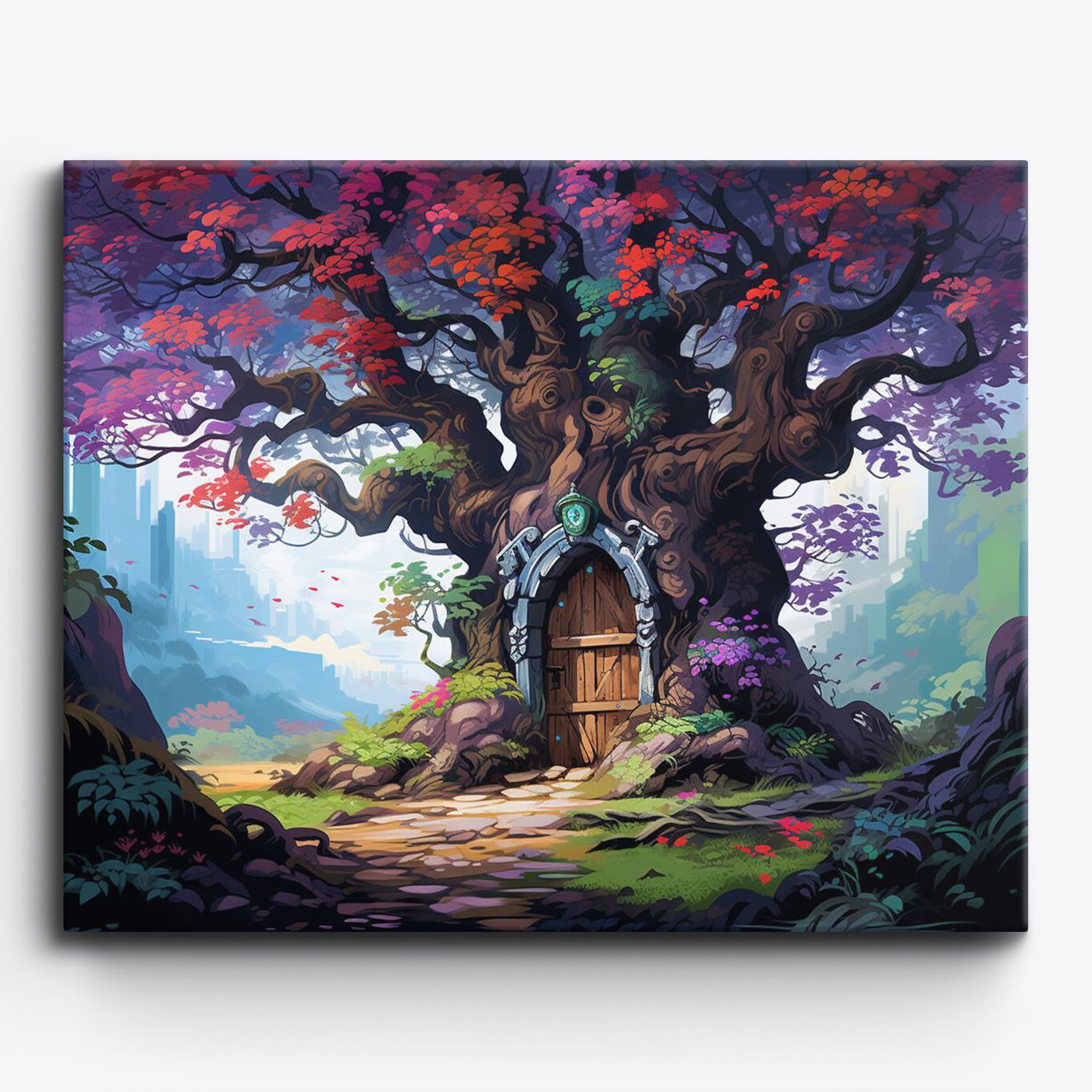Realm Of The Ancient Tree | Paint by Numbers Kit by Craftoria