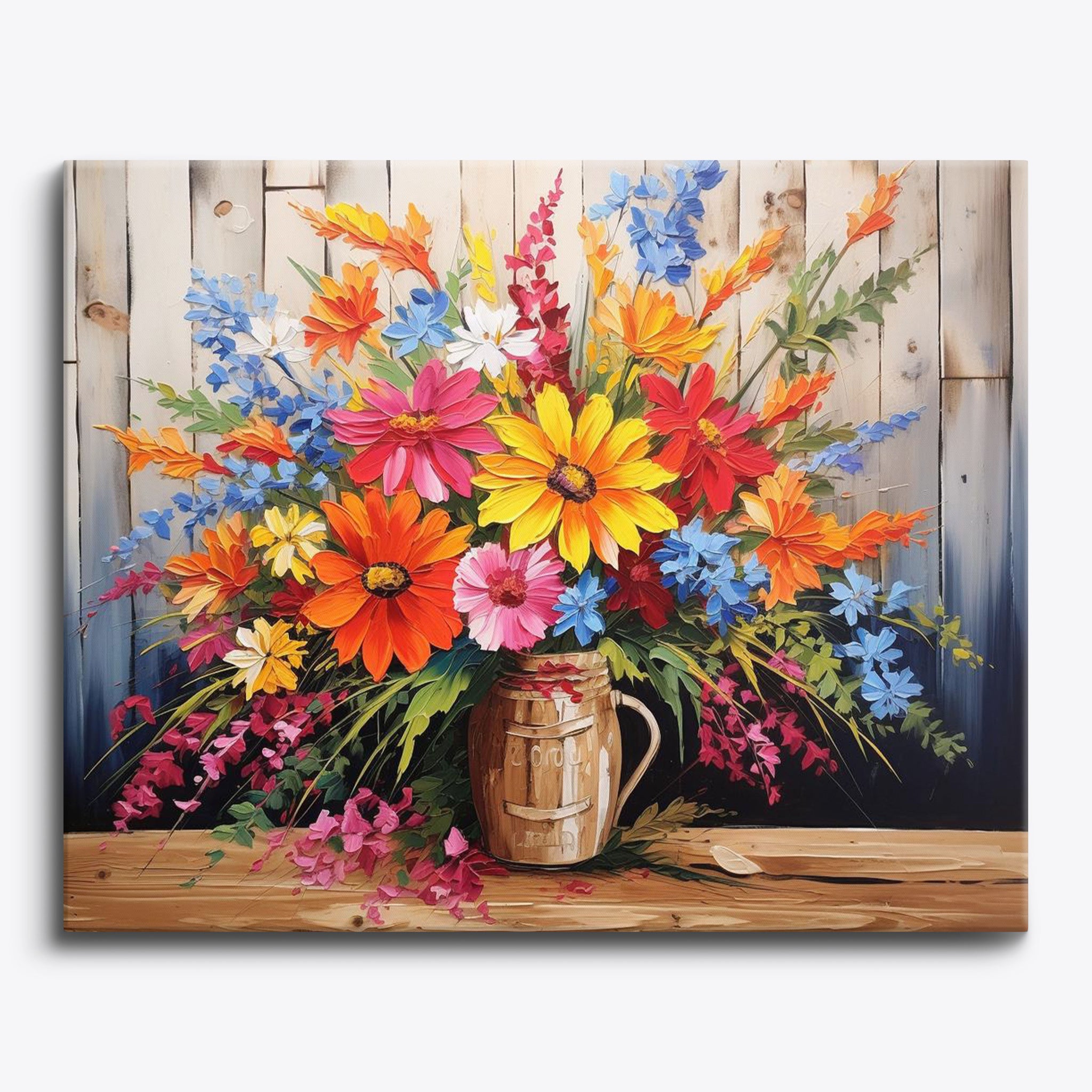 Rustic Blooms | Paint by Numbers Kit by Craftoria