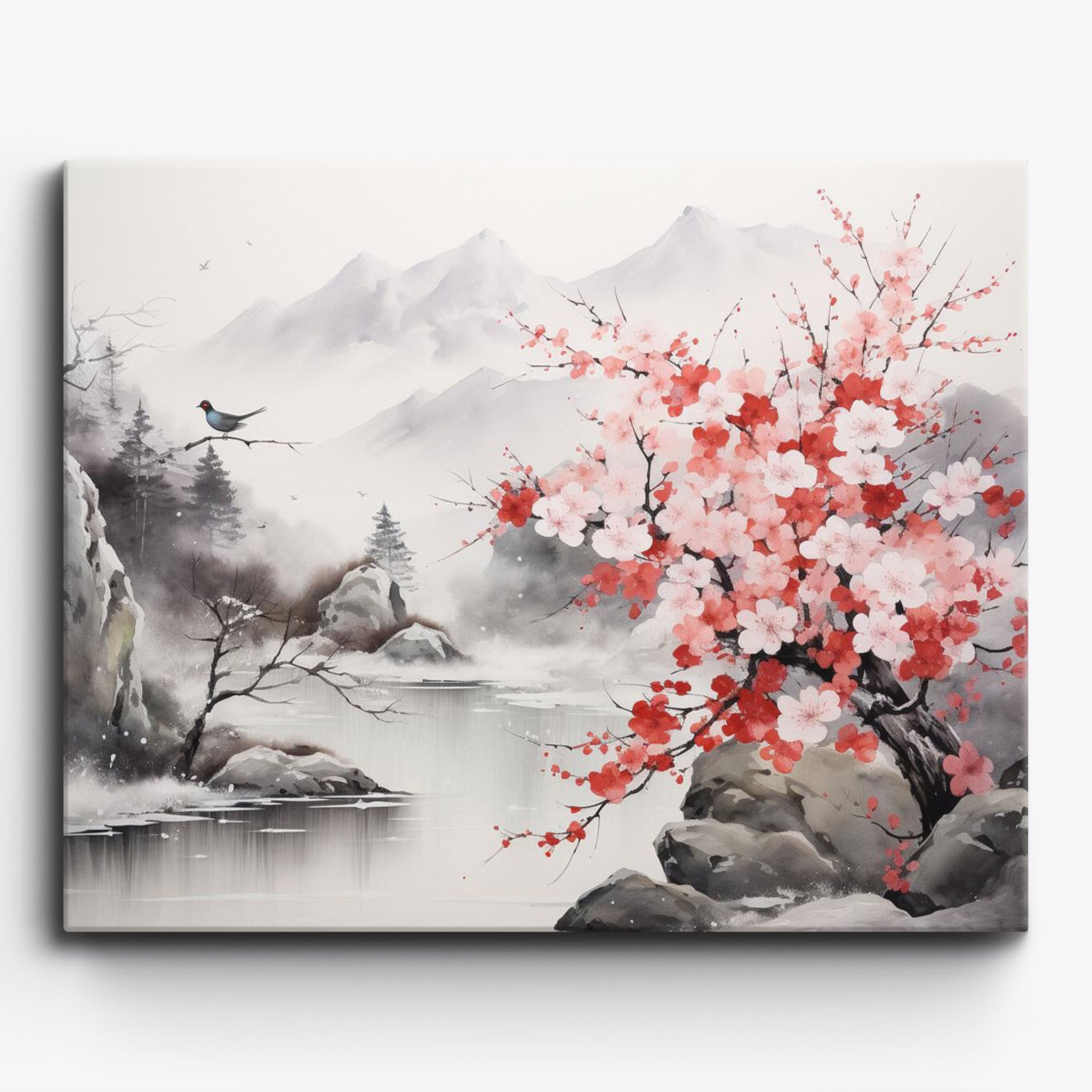 Serene Bloom Frostscape | Paint by Numbers Kit by Craftoria