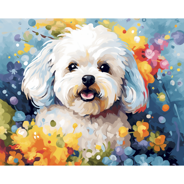 Craftoria DIY Paint by Numbers Kit para adultos y niños, Pristine Paws ...