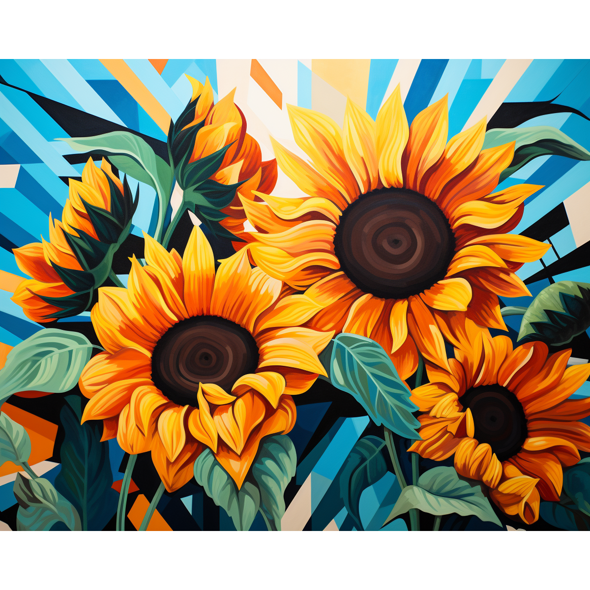 Vast Sunflower Essence | Paint by Numbers Kit by Craftoria